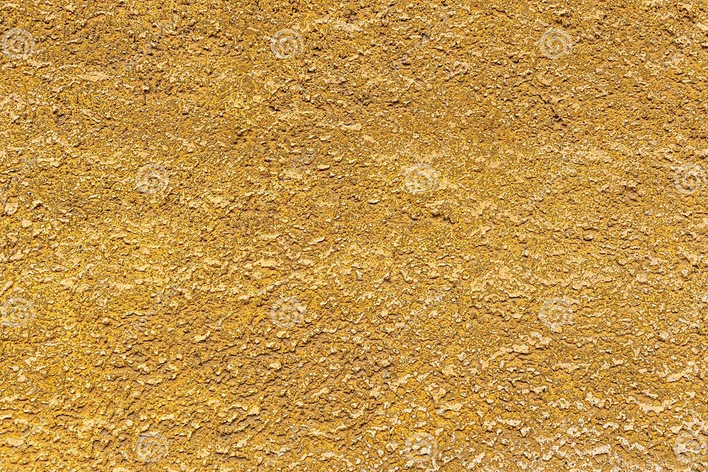 Sandy Yellow, Bumpy Surface, Plaster with Abrasions Stock Photo - Image ...