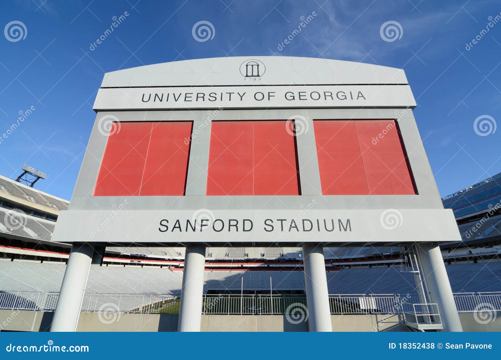 Sanford Stadium editorial stock photo. Image of georgia - 18352438