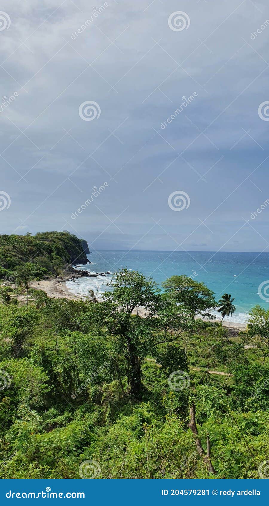 Sangiang island stock image. Image of coast, island - 204579281