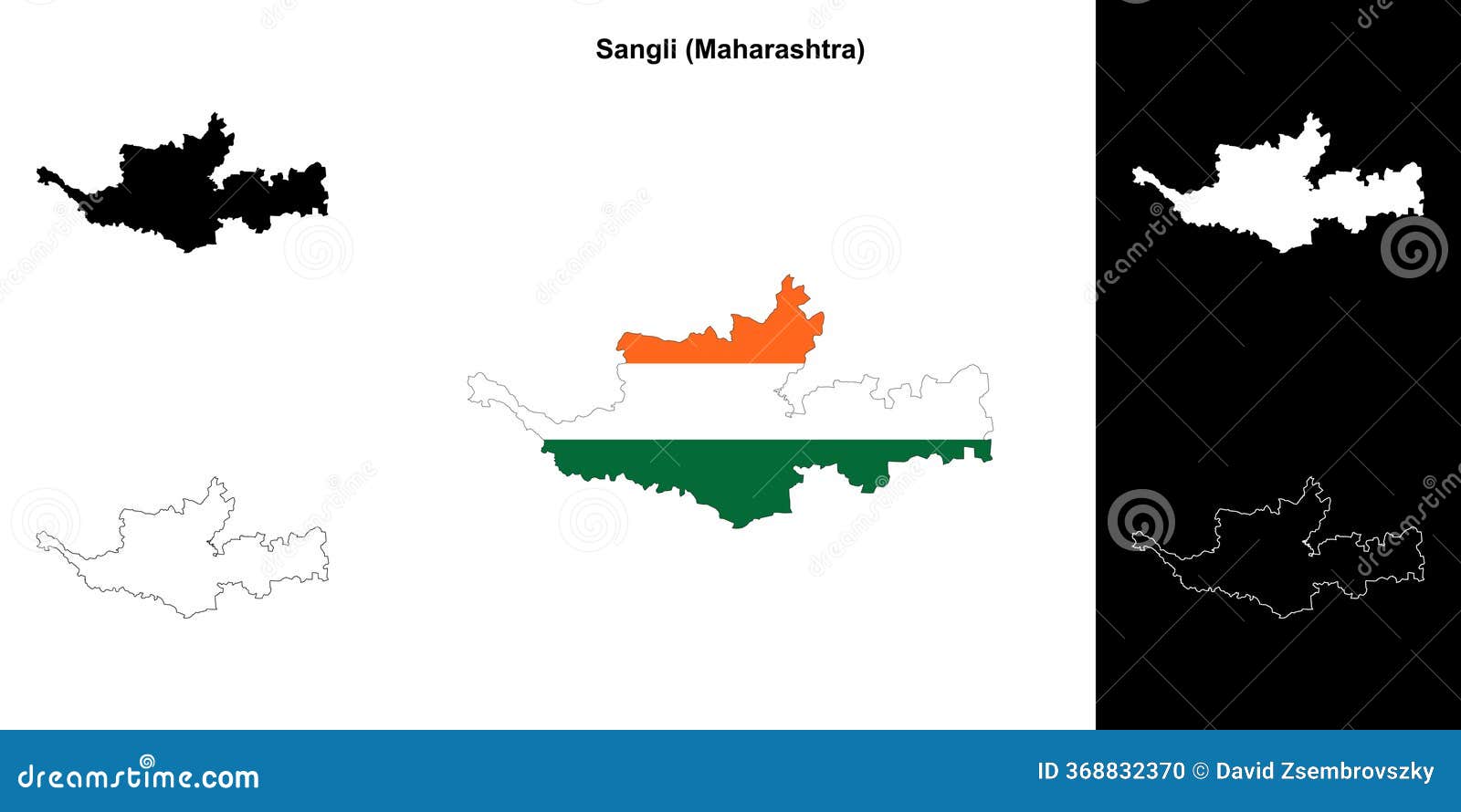 Satara District Maharashtra State, Pune Division, Republic Of India Map ...