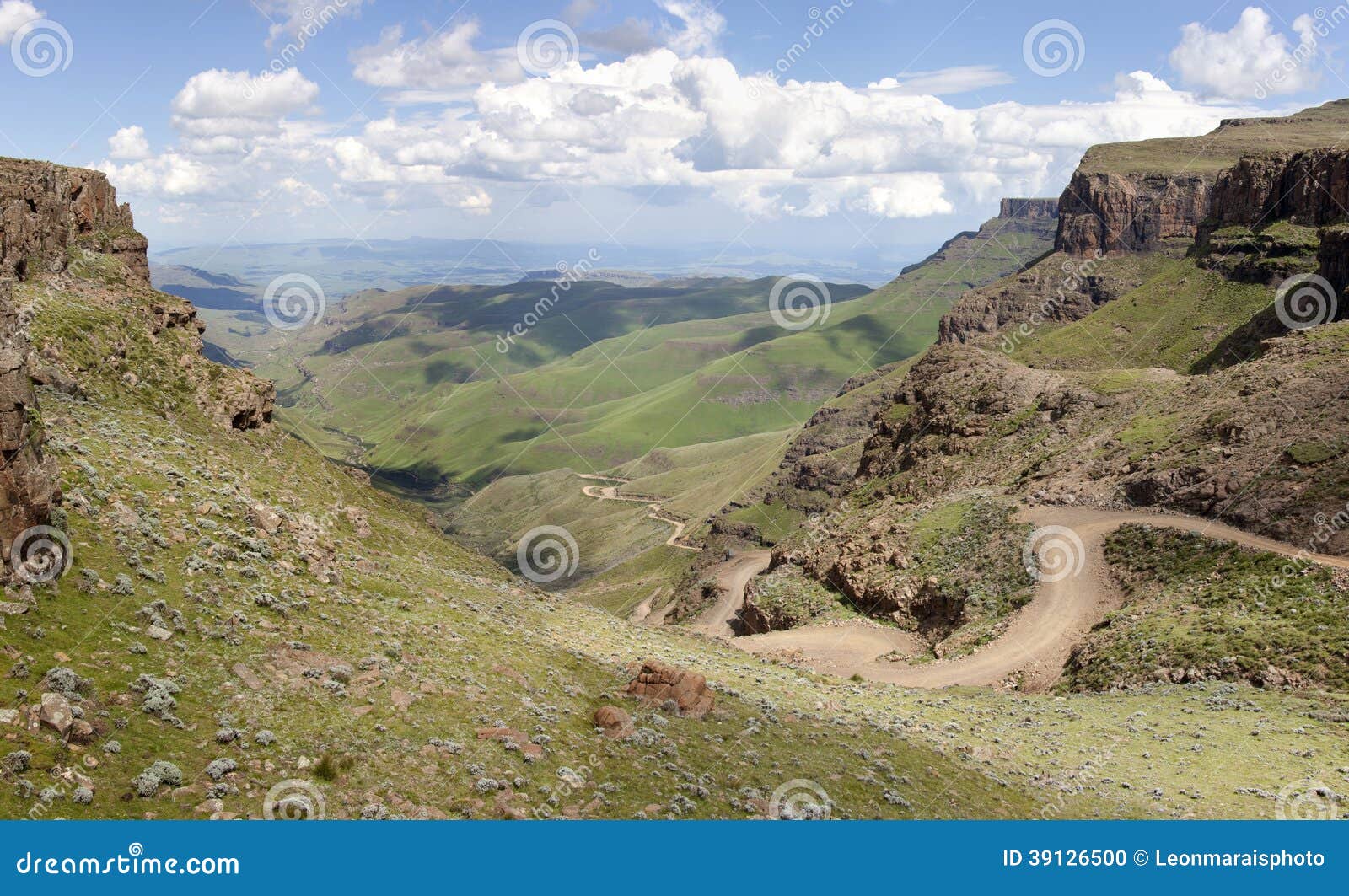 Sani Pass stock photo. Image of drakensberg, africa, clouds - 39126500