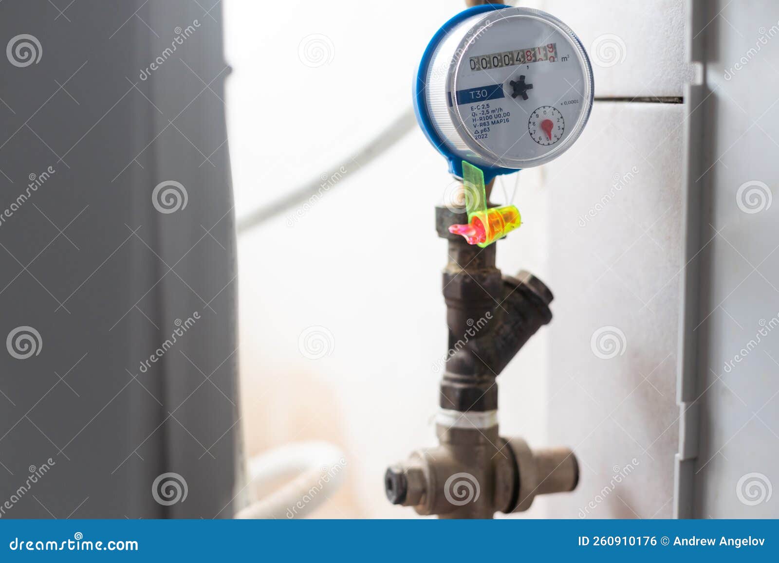 Sanitary Equipment. Meters of the Water. Stock Photo - Image of valve ...