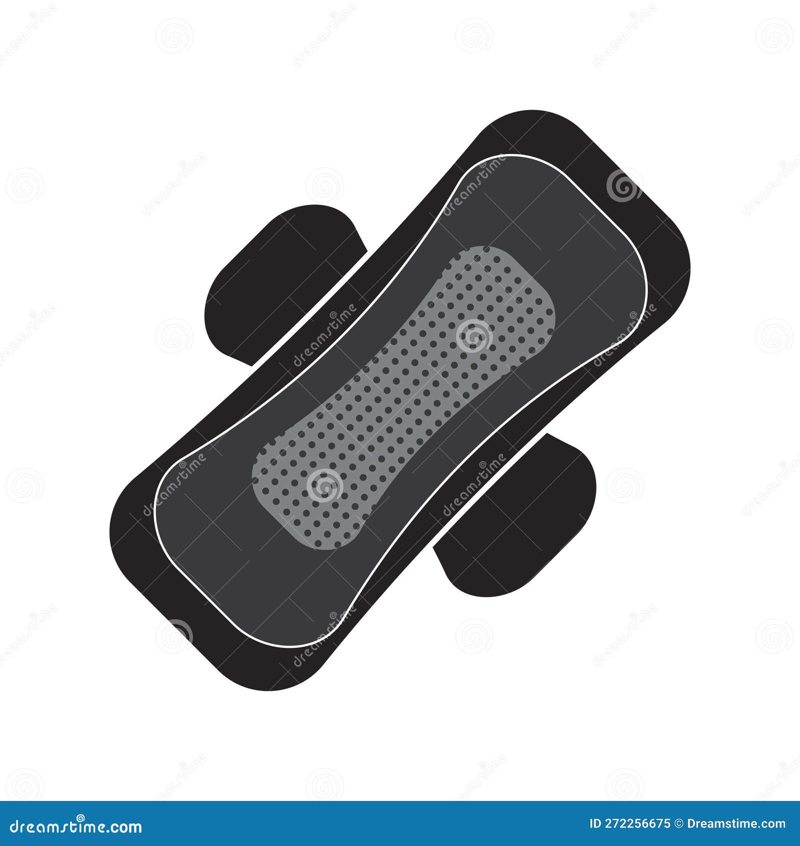 Sanitary pad icon stock vector. Illustration of assistance - 272256675