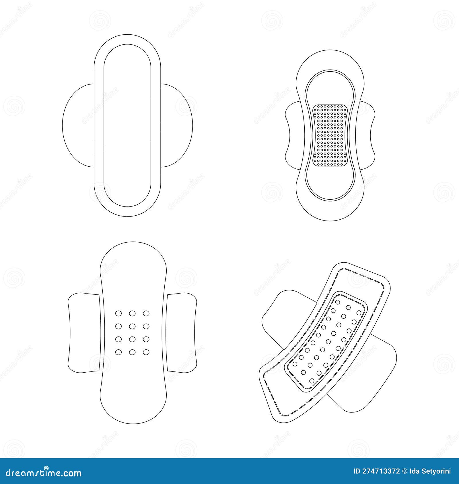 Sanitary pad icon stock illustration. Illustration of medicine - 274713372