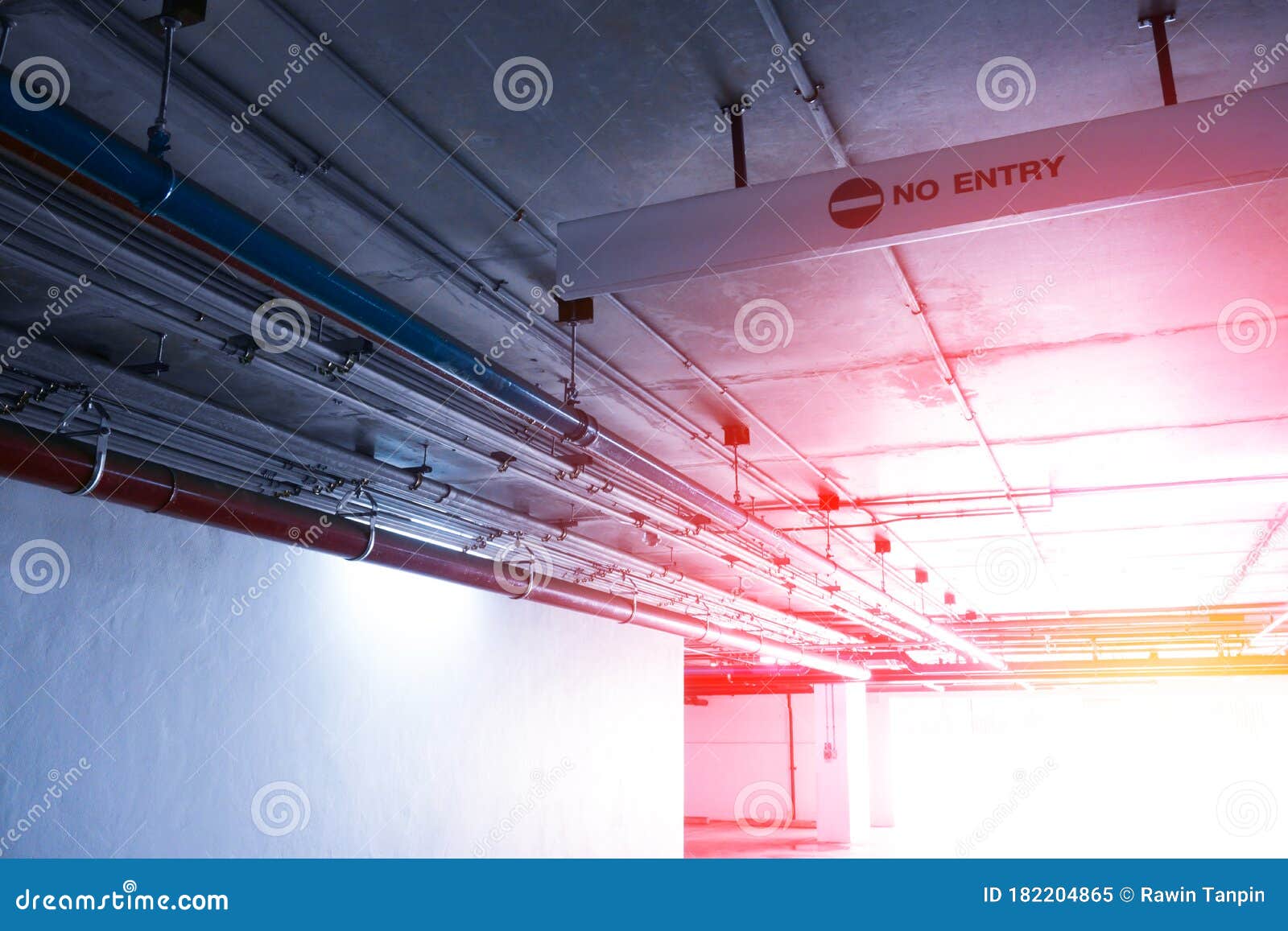 Sanitary System Pipes and Electrical Cables Installed Under Flat Slab ...