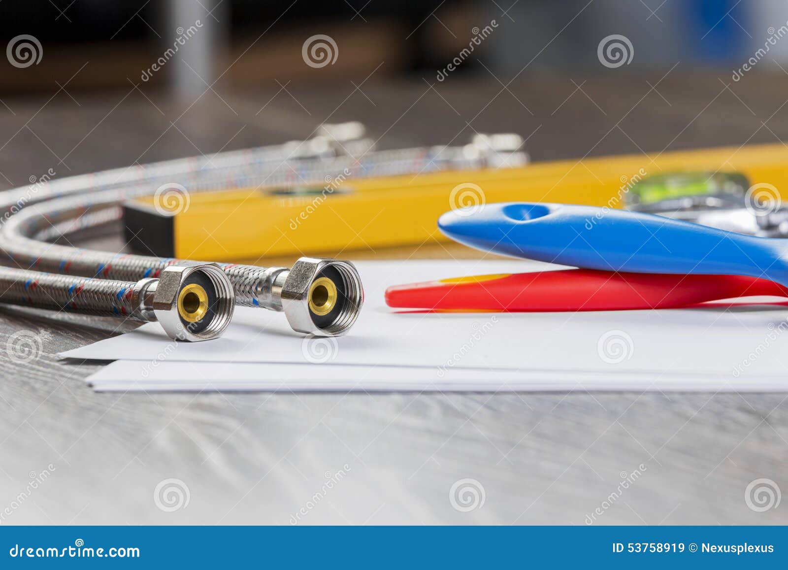 Sanitary tools stock image. Image of industry, copper - 53758919
