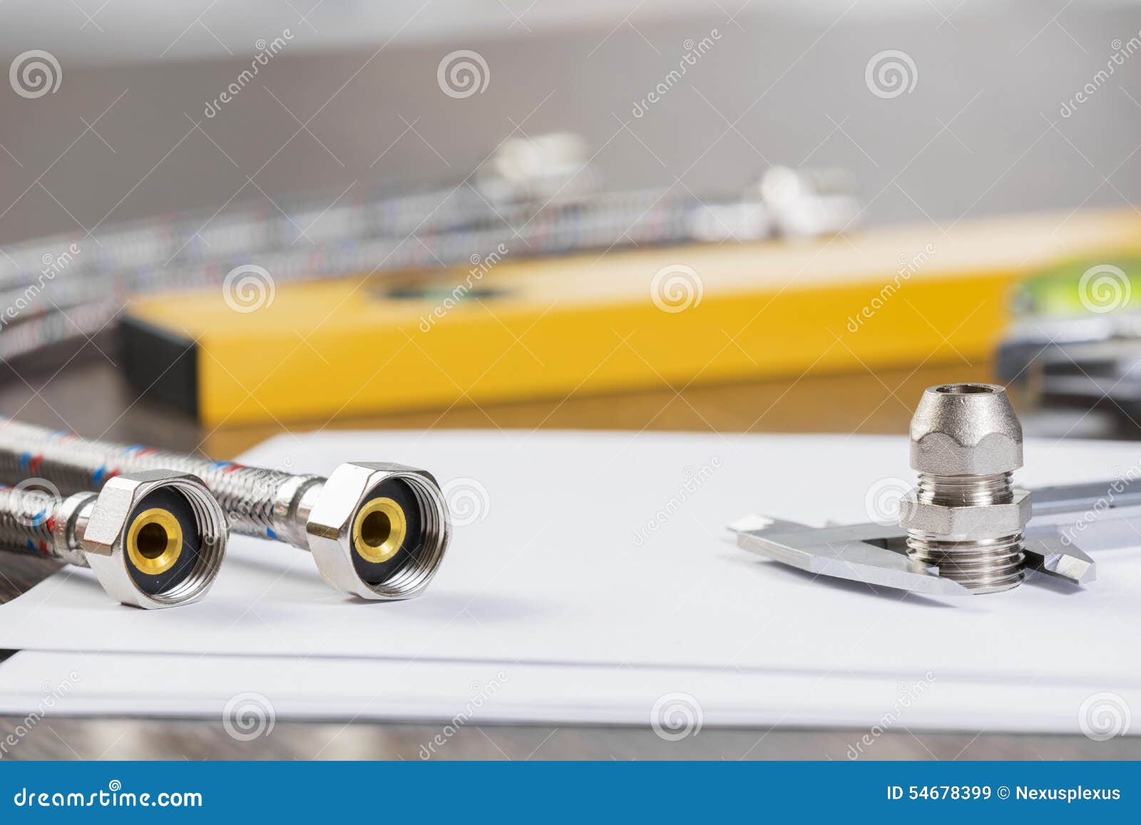Sanitary tools stock image. Image of plumbing, paper - 54678399