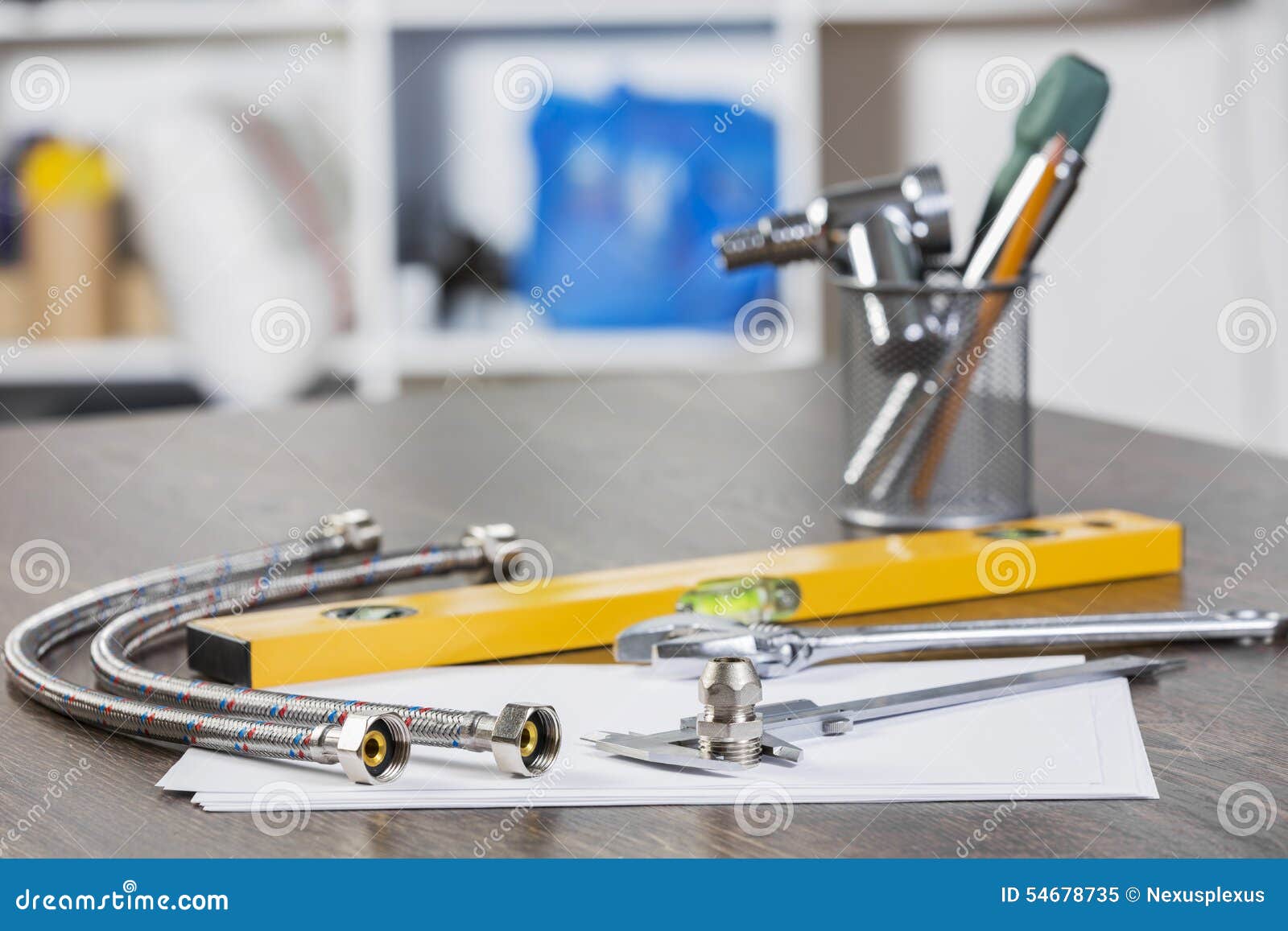 Sanitary tools stock image. Image of plumber, paper, engineering - 54678735