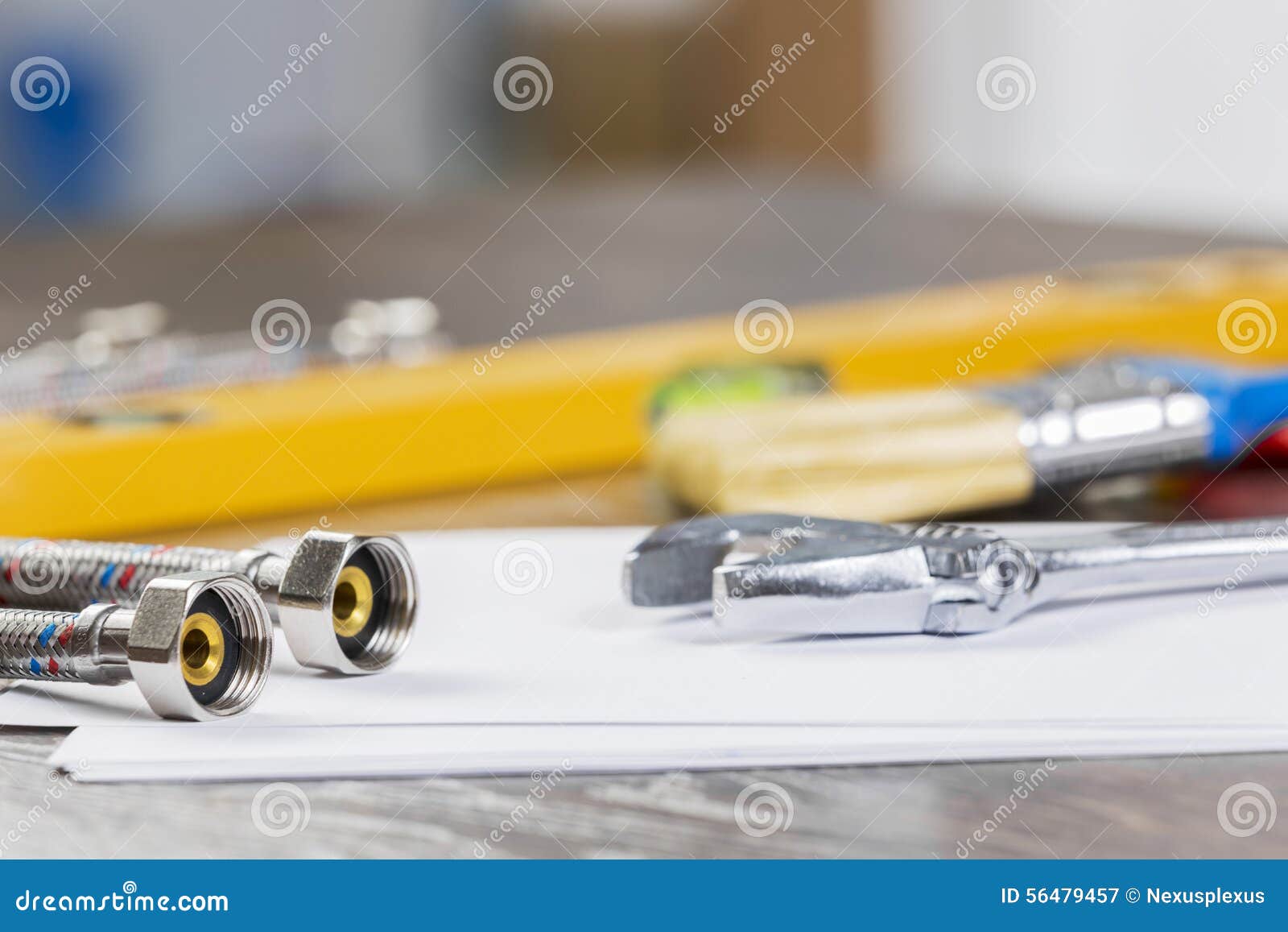 Sanitary tools stock image. Image of industry, wrench - 56479457