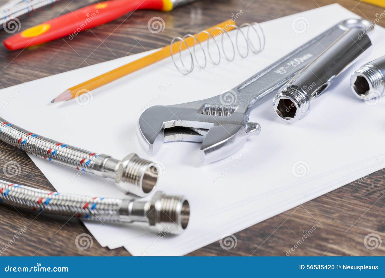 Sanitary tools stock photo. Image of piping, construction - 56585420