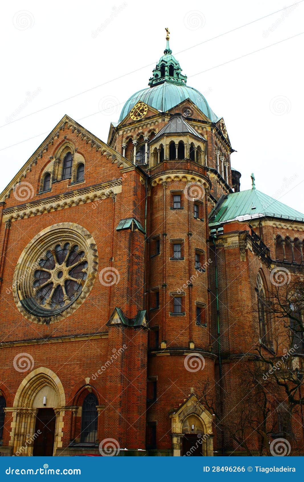 Sankt Lukas Kirche, Munich, Germany Stock Photo - Image of exterior ...