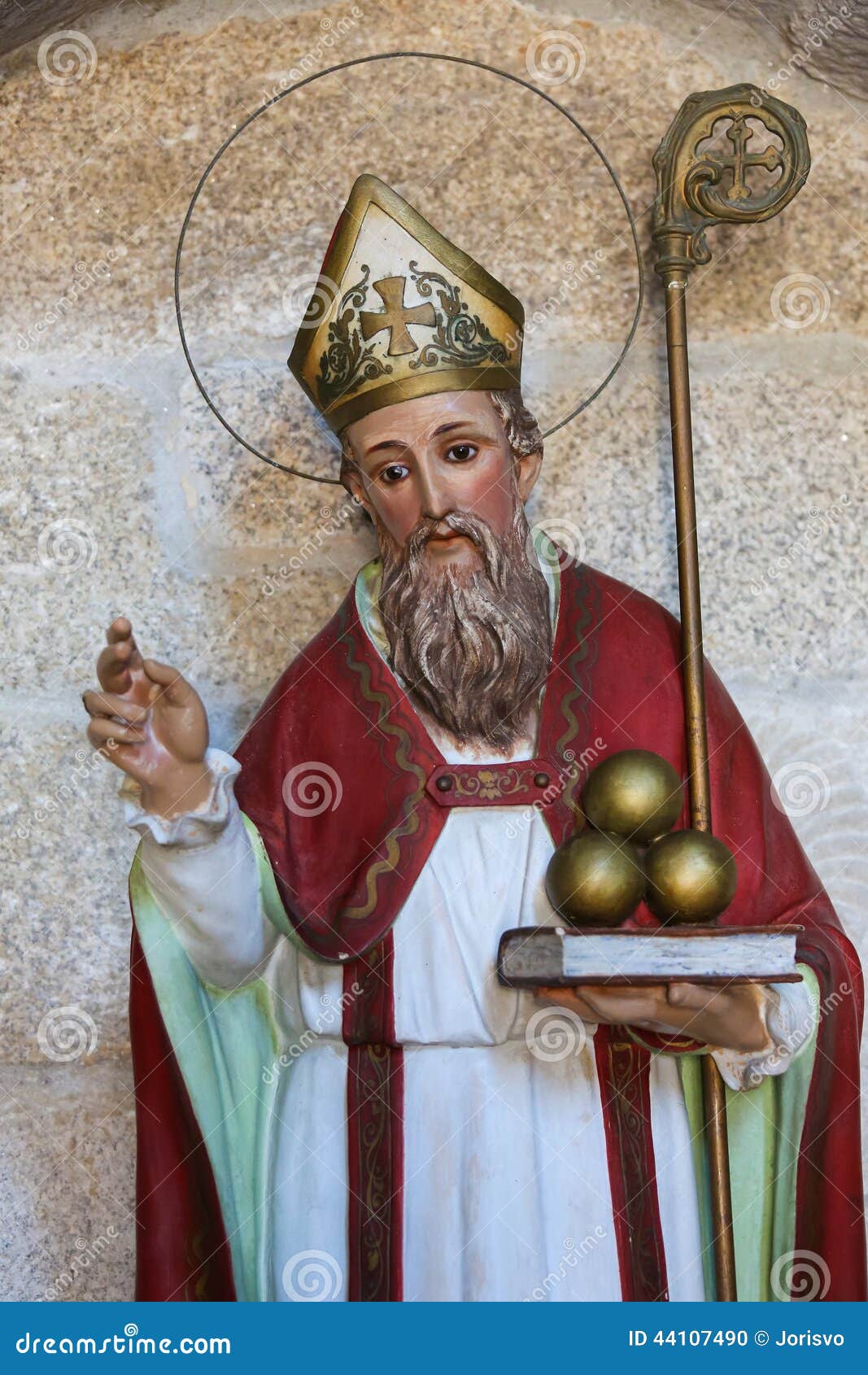 Sankt Nikolaus stockfoto. Bild von bart, nikolaus, bischof - 44107490