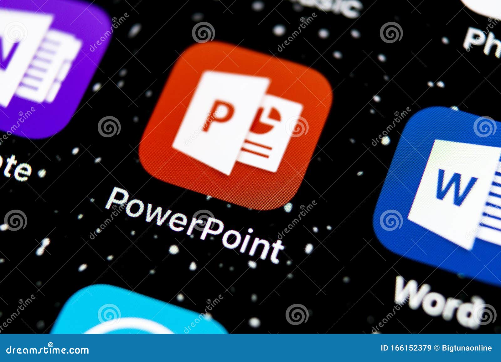 Microsoft Office Powerpoint Application Icon On Apple IPhone X Screen ... Microsoft Office Powerpoint Application Icon On Apple IPhone X Screen ...
