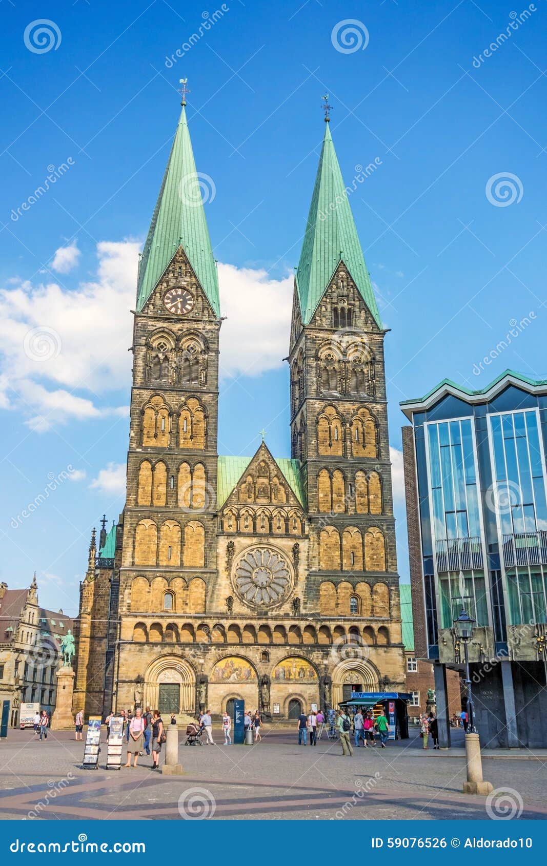 Sankt Petri Cathedral, Bremen Redaktionell Bild - Bild av petri, kyrka ...