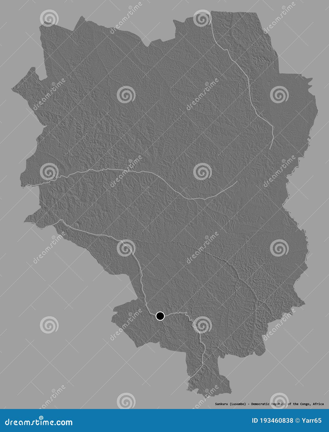 Sankuru, Province of Democratic Republic of the Congo, on Solid ...