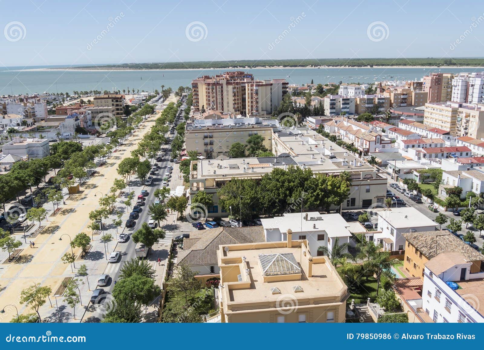 Sanlucar De Barrameda Aereal View, Cadiz, Spain Stock Photo - Image of ...