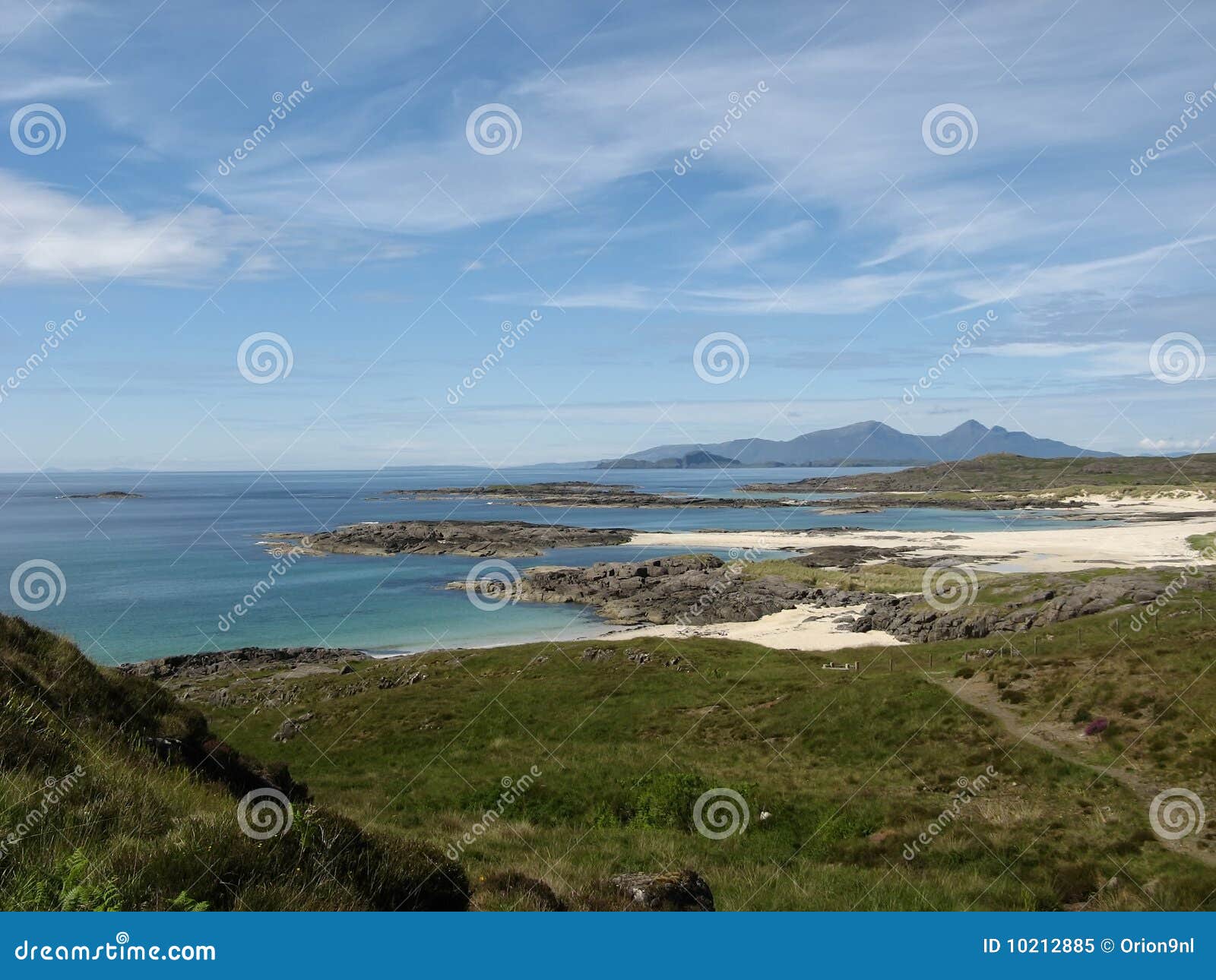 Sanna Bay stock image. Image of mountain, blue, clear - 10212885