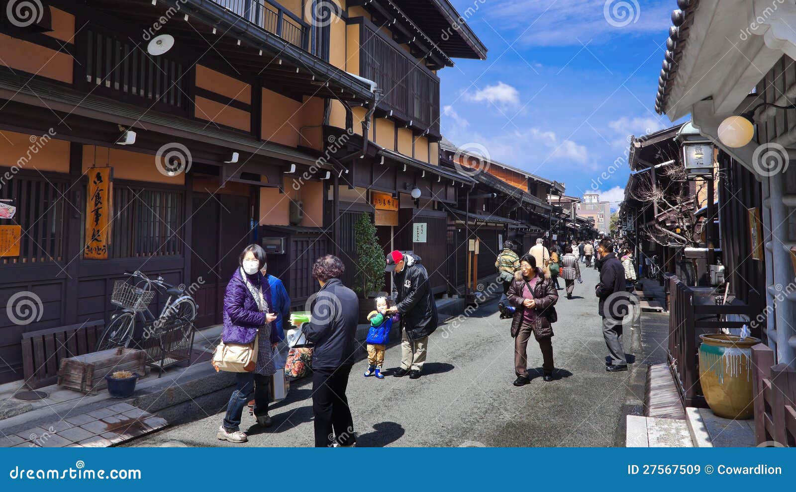 Sannomachi Street Takayama editorial stock image. Image of nippon ...