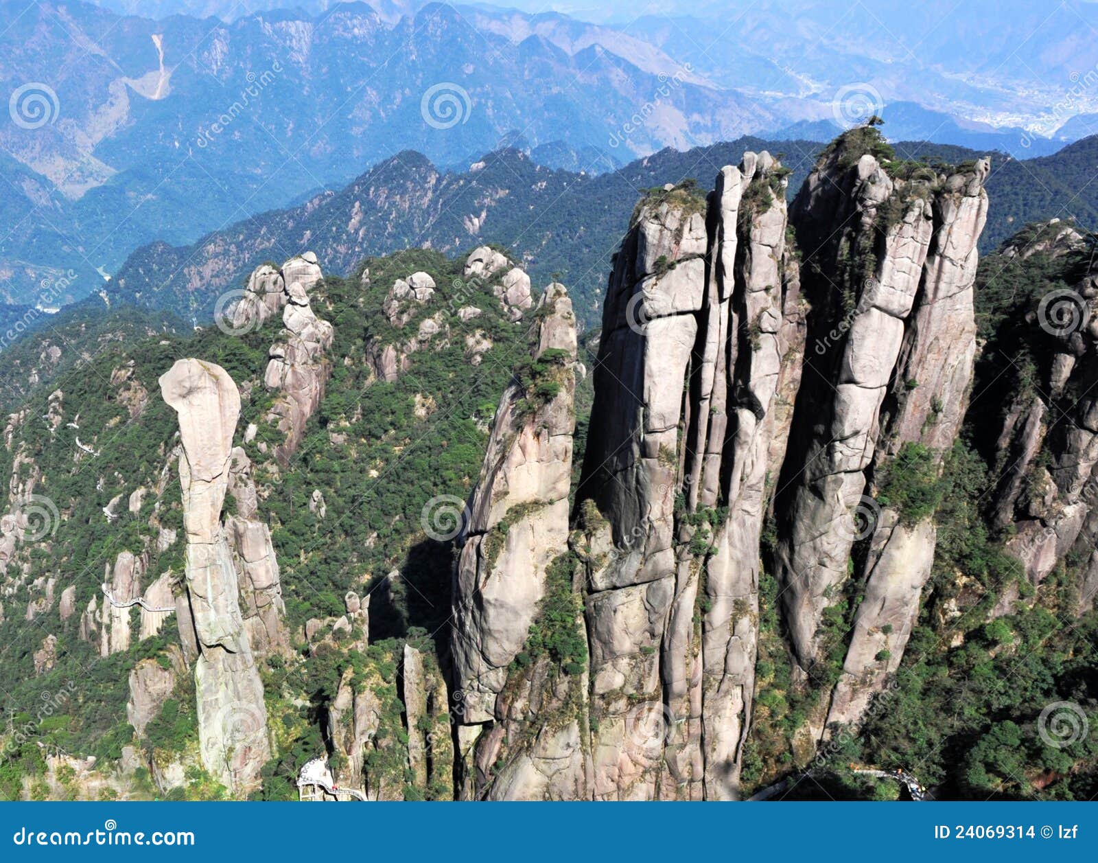 Sanqingshan mountain stock photo. Image of decomposed - 24069314