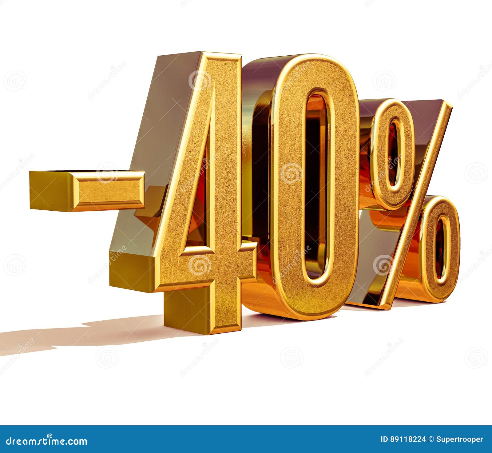 Or -40%, Sans Le Signe De Remise De Quarante Pour Cent Photo stock ...