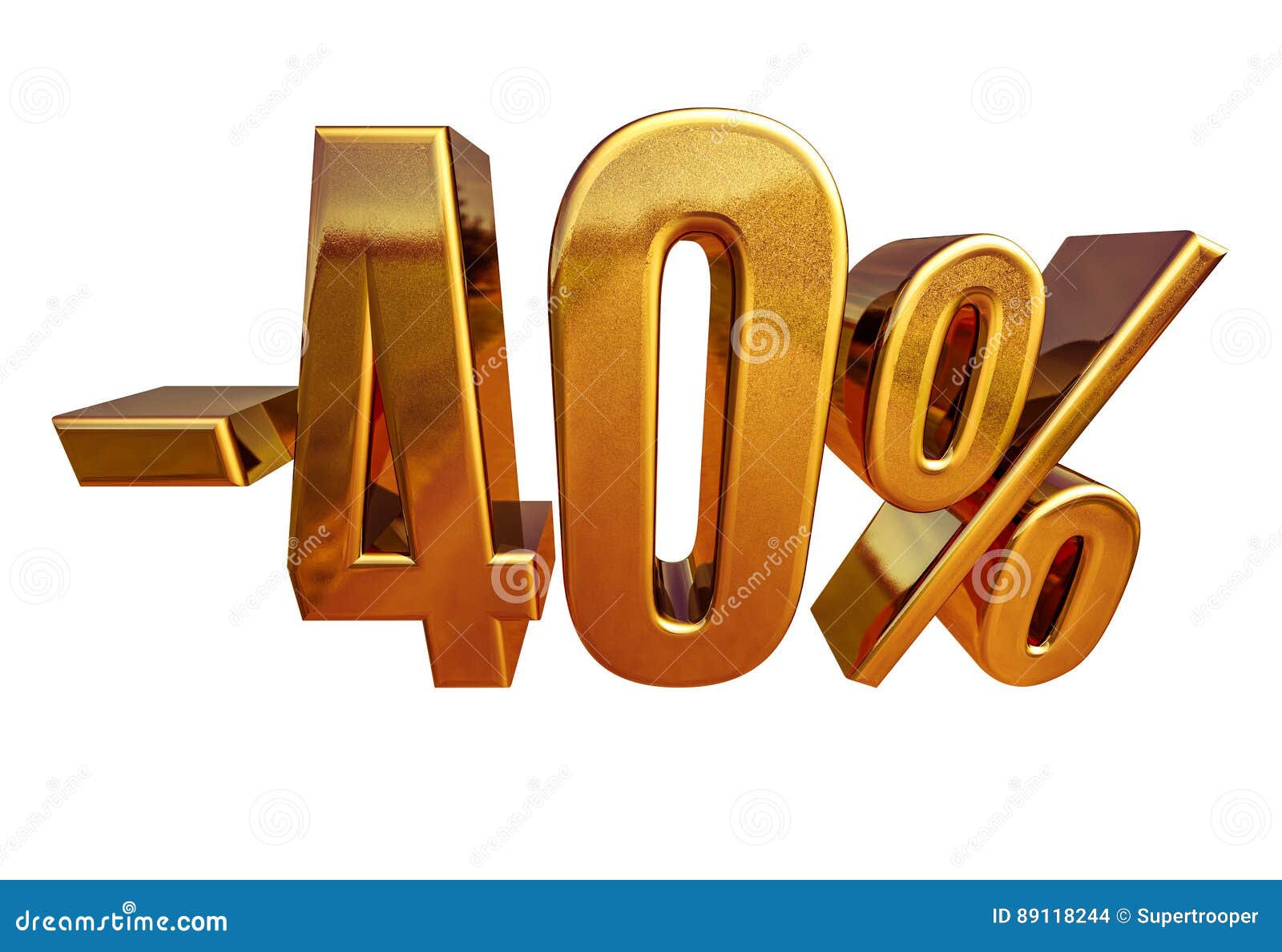 Or -40%, Sans Le Signe De Remise De Quarante Pour Cent Photo stock ...
