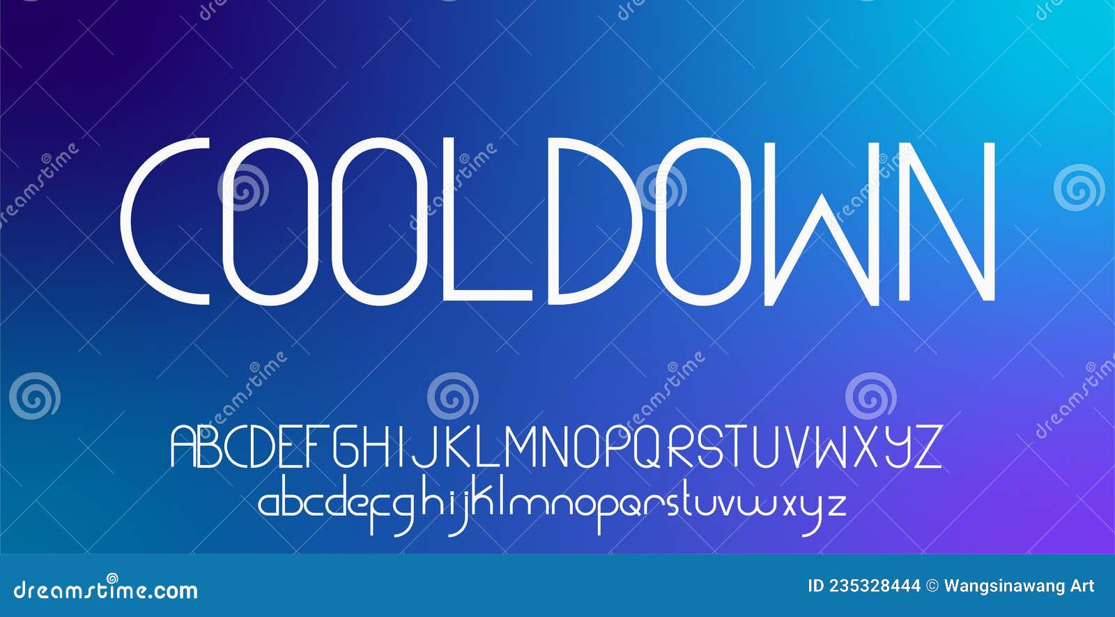 Sans Serif Alphabet Font Vector Illustration Isolated Background Stock ...