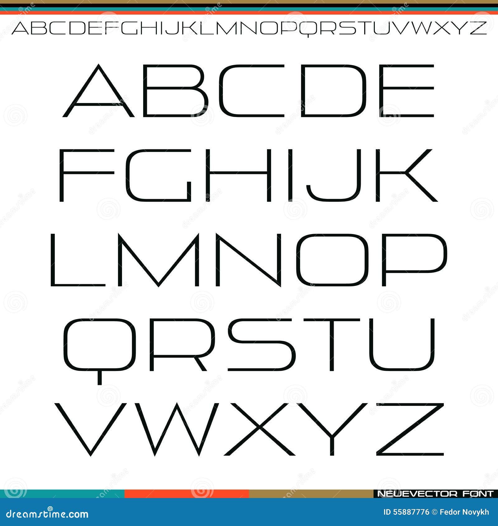 Sans serif font thin line stock vector. Illustration of hair - 55887776