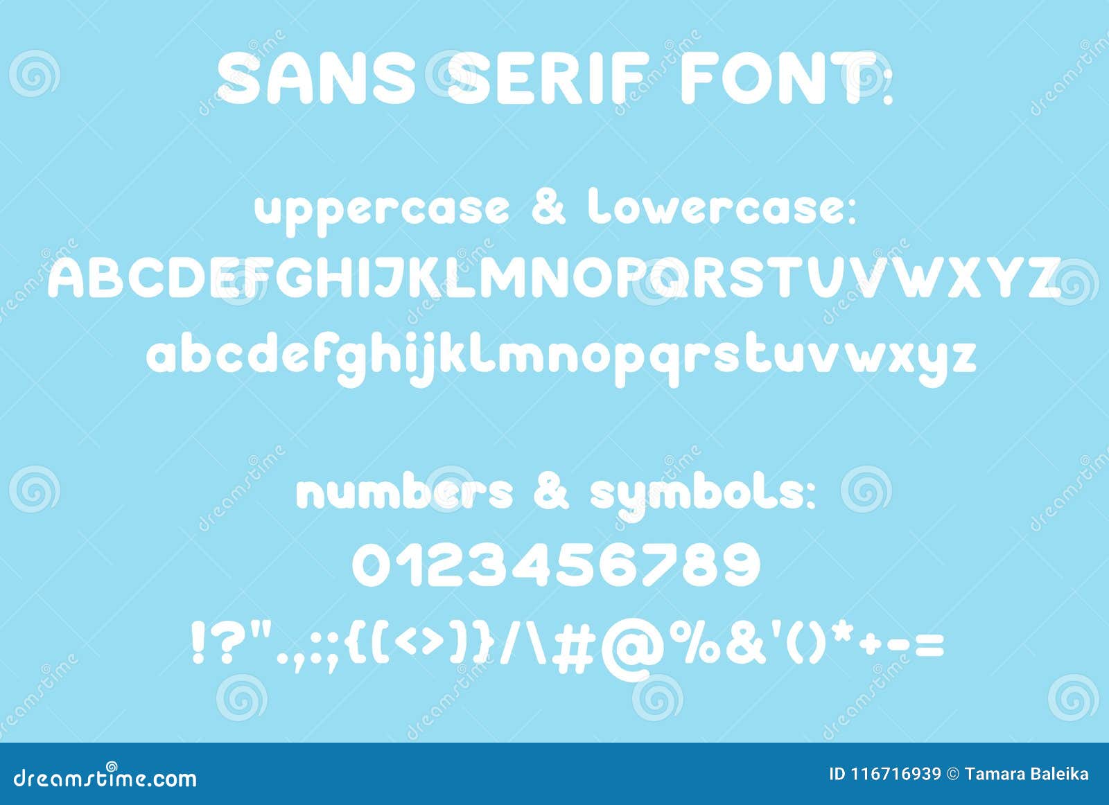 Sans serif modern typeface stock vector. Illustration of sans - 116716939