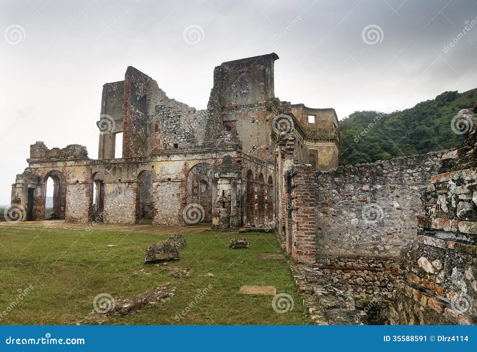Sans-Souci Palace, Haiti stock image. Image of port, sans - 35588591