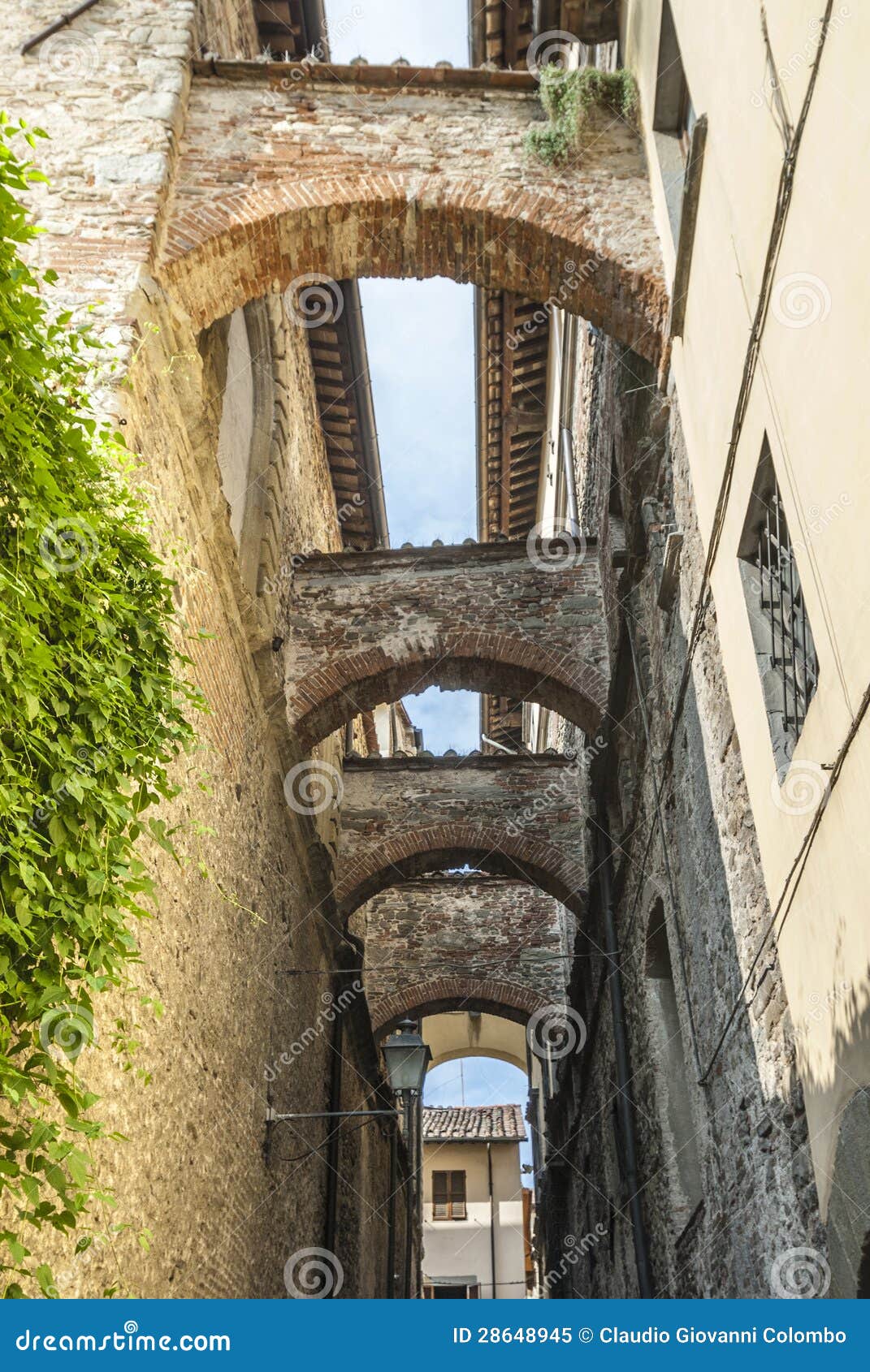 Sansepolcro (Tuscany) stock image. Image of lamp, building - 28648945