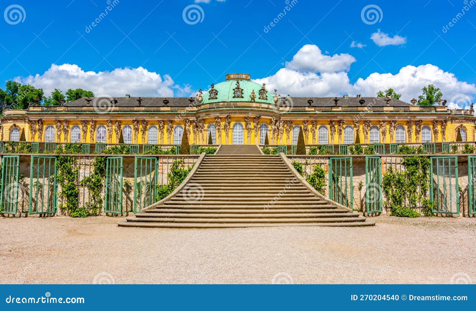 Sanssouci Palace and Park in Potsdam, Germany Stock Photo - Image of ...