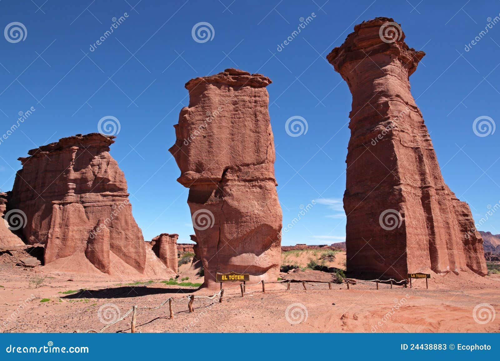 Sanstone Rock Formations, Talampaya Stock Image - Image of formation ...