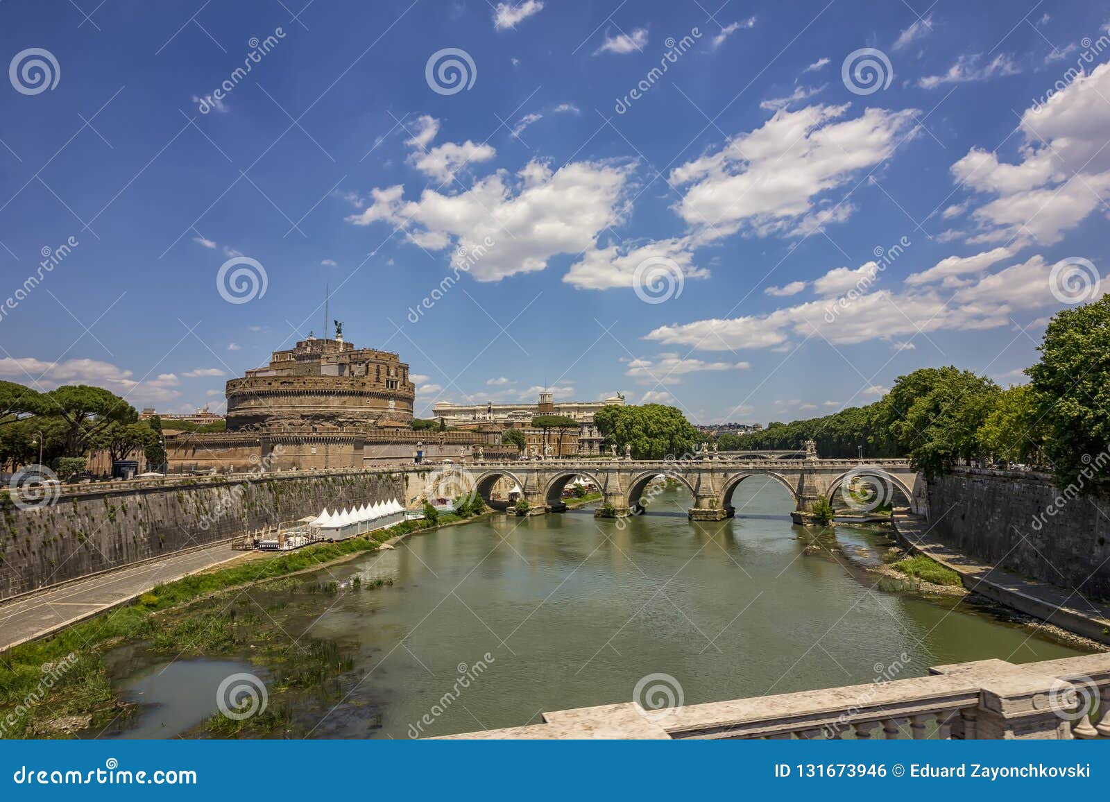 Summer in Rome, Italy stock photo. Image of antique - 131673946