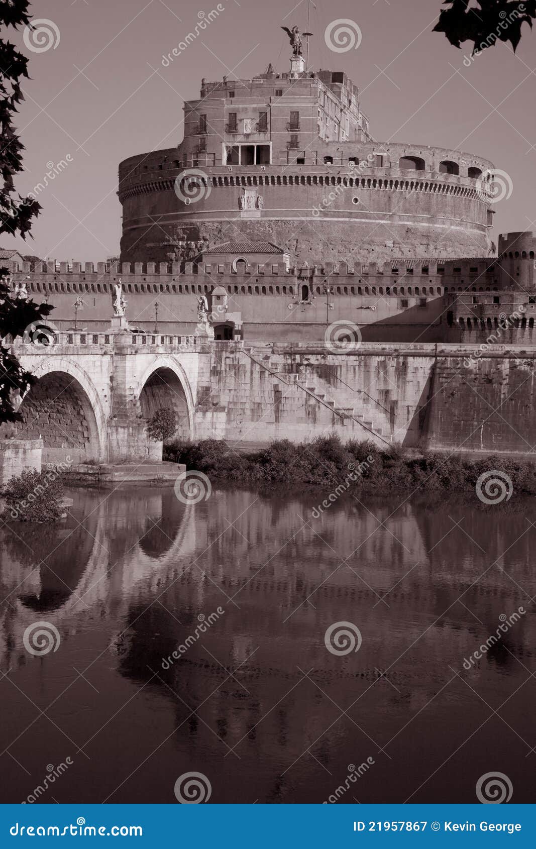 Sant Angelo Castle and Bridge in the Vatican Stock Image - Image of ...