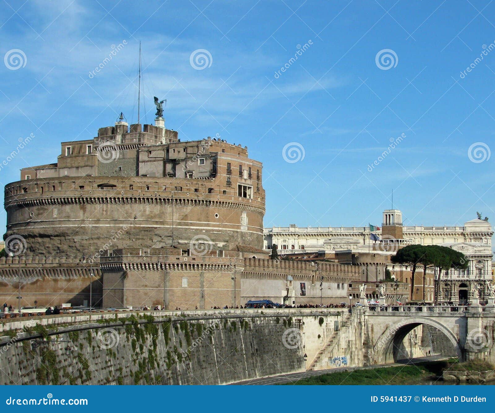 Sant Angelo Castle Rome stock image. Image of museum, building - 5941437