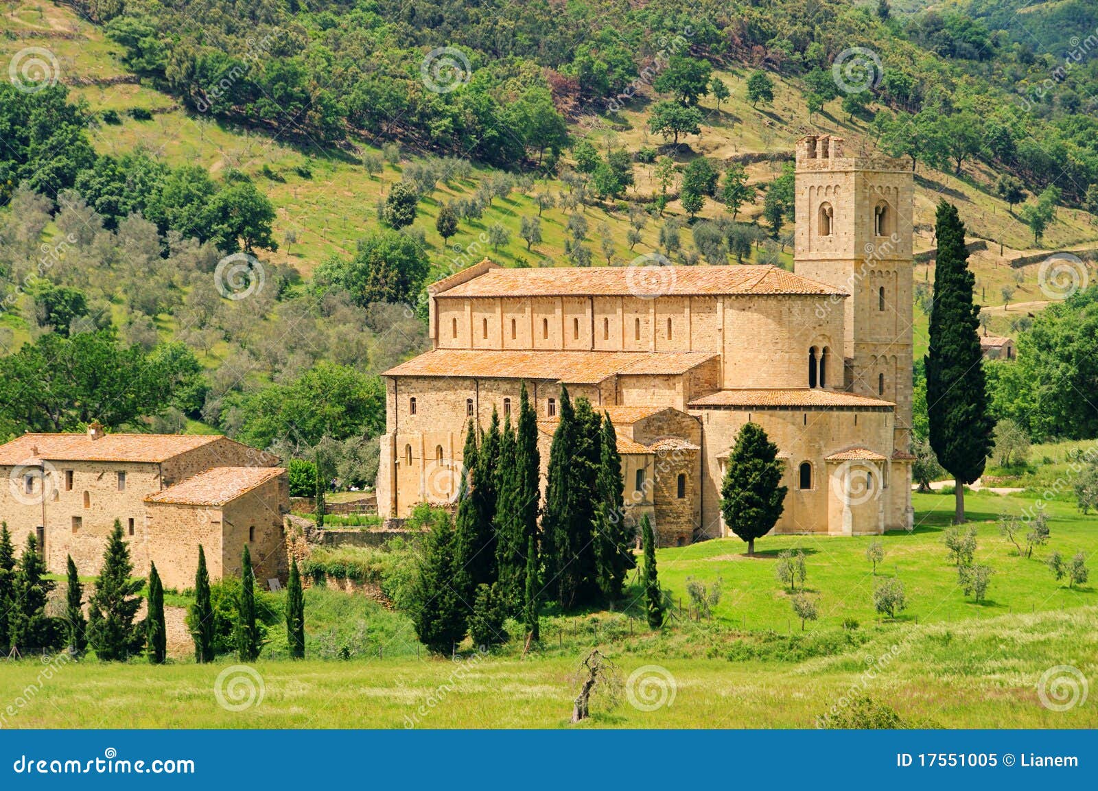 Sant Antimo stock image. Image of montalcino, stone, tuscany - 17551005