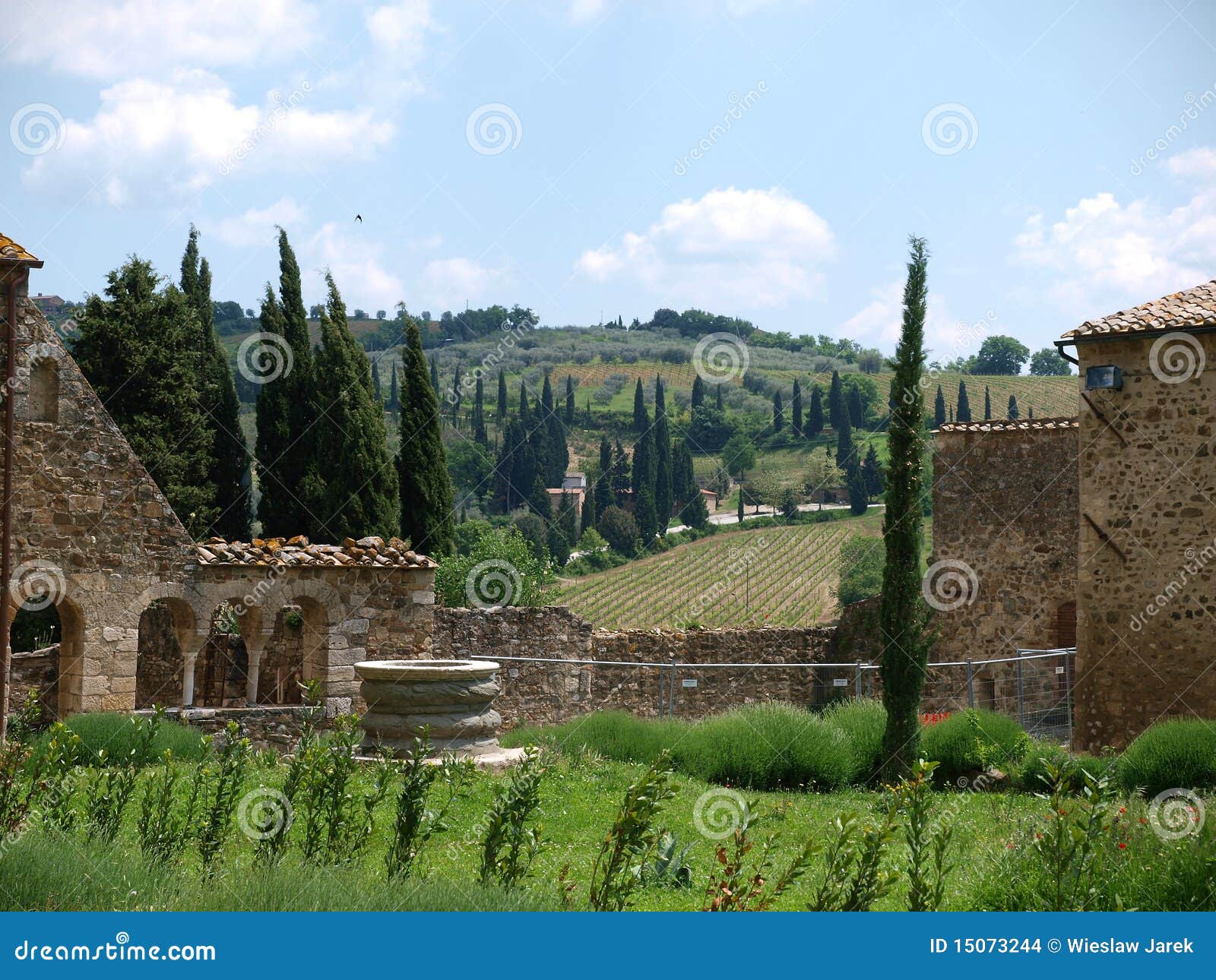 Sant Antimo Abbey stock photo. Image of historic, antimo - 15073244