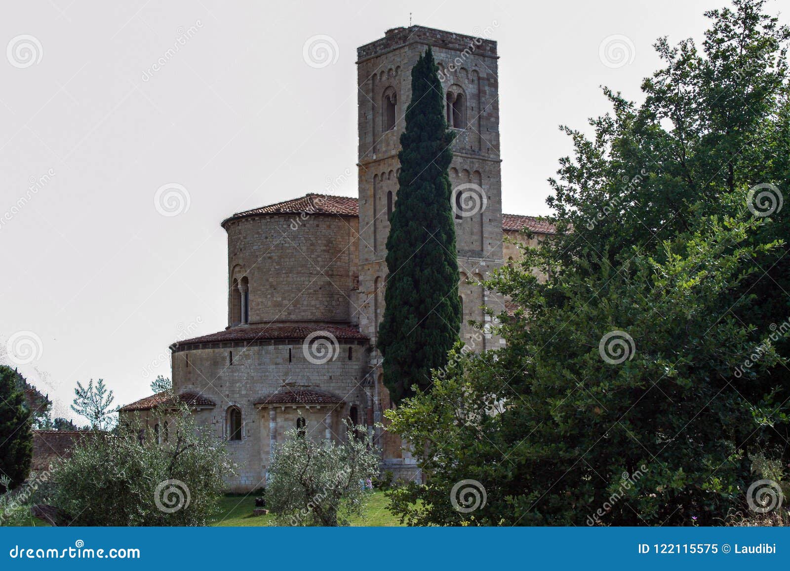 Sant antimo abbey stock image. Image of monastery, landsacape - 122115575