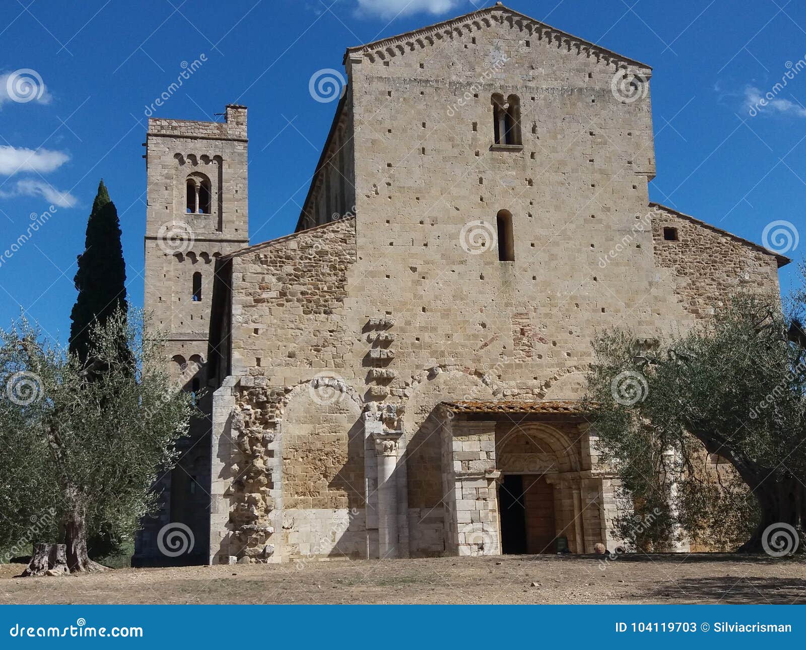Sant Antimo Abbey in Montalcino Stock Image - Image of europe, toscana ...