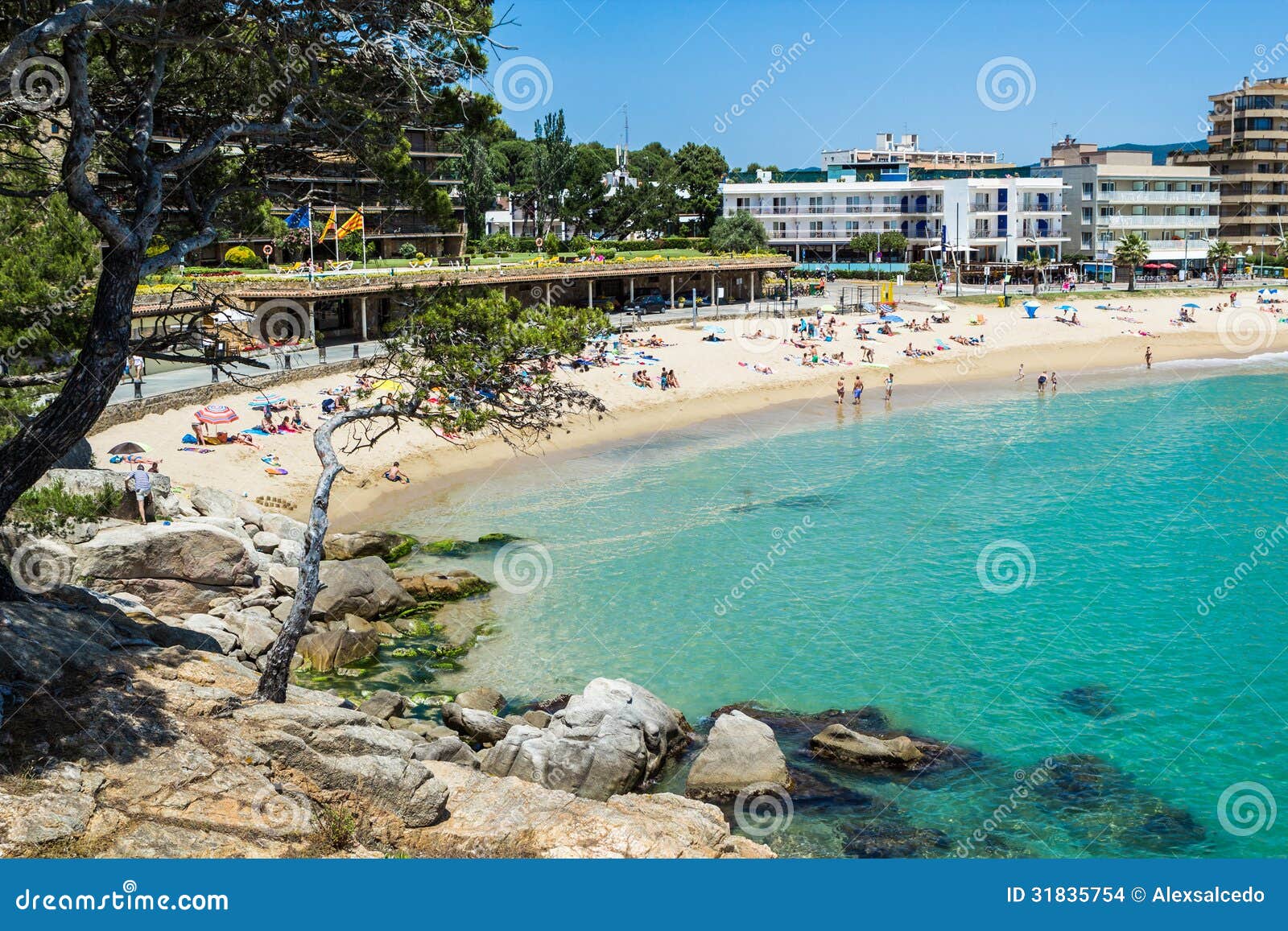 Sant Antoni de Calonge photo stock. Image du nature, méditerranéen ...