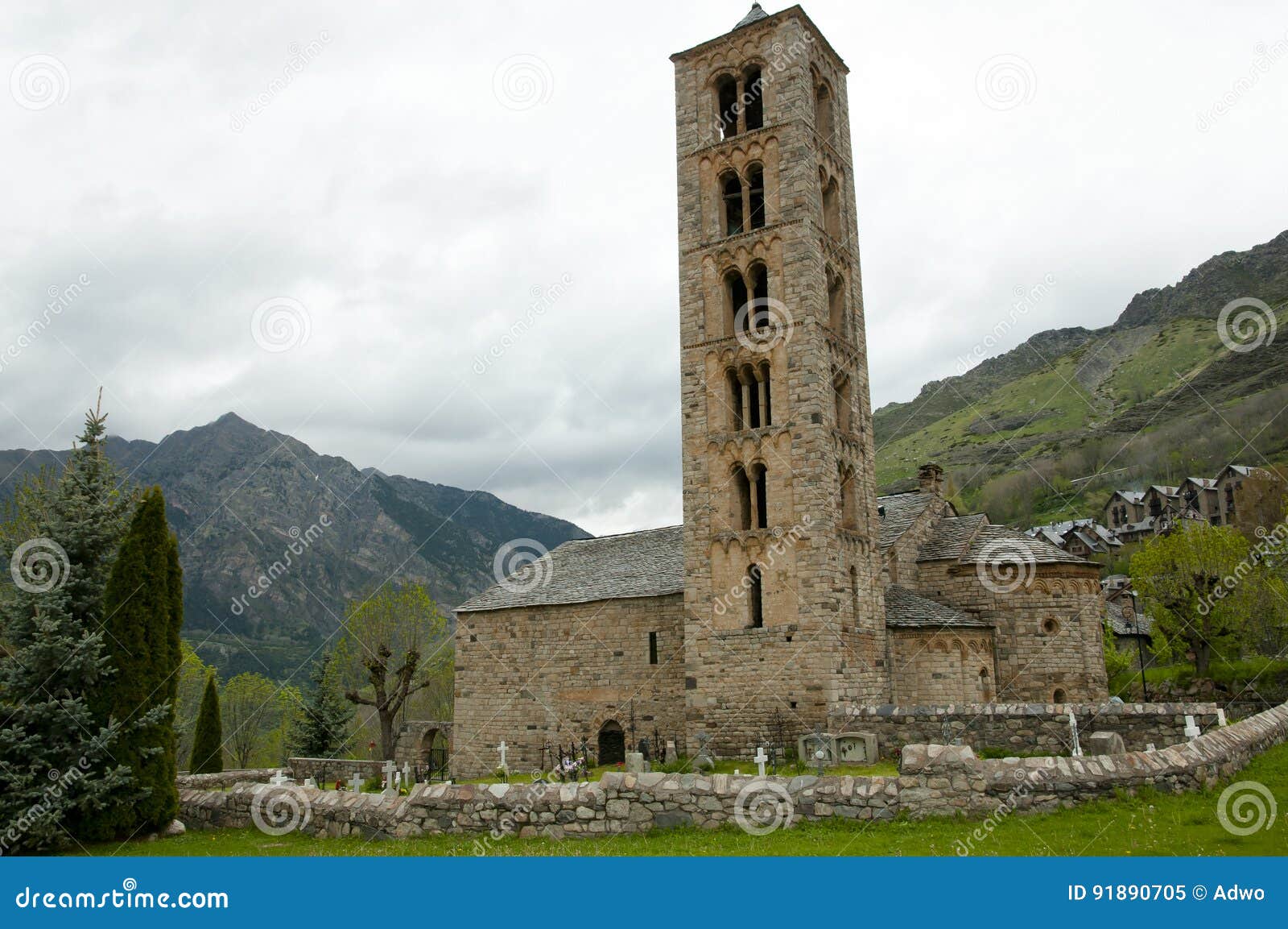 Sant Climent Church - Taull - Spain Stock Image - Image of clement ...