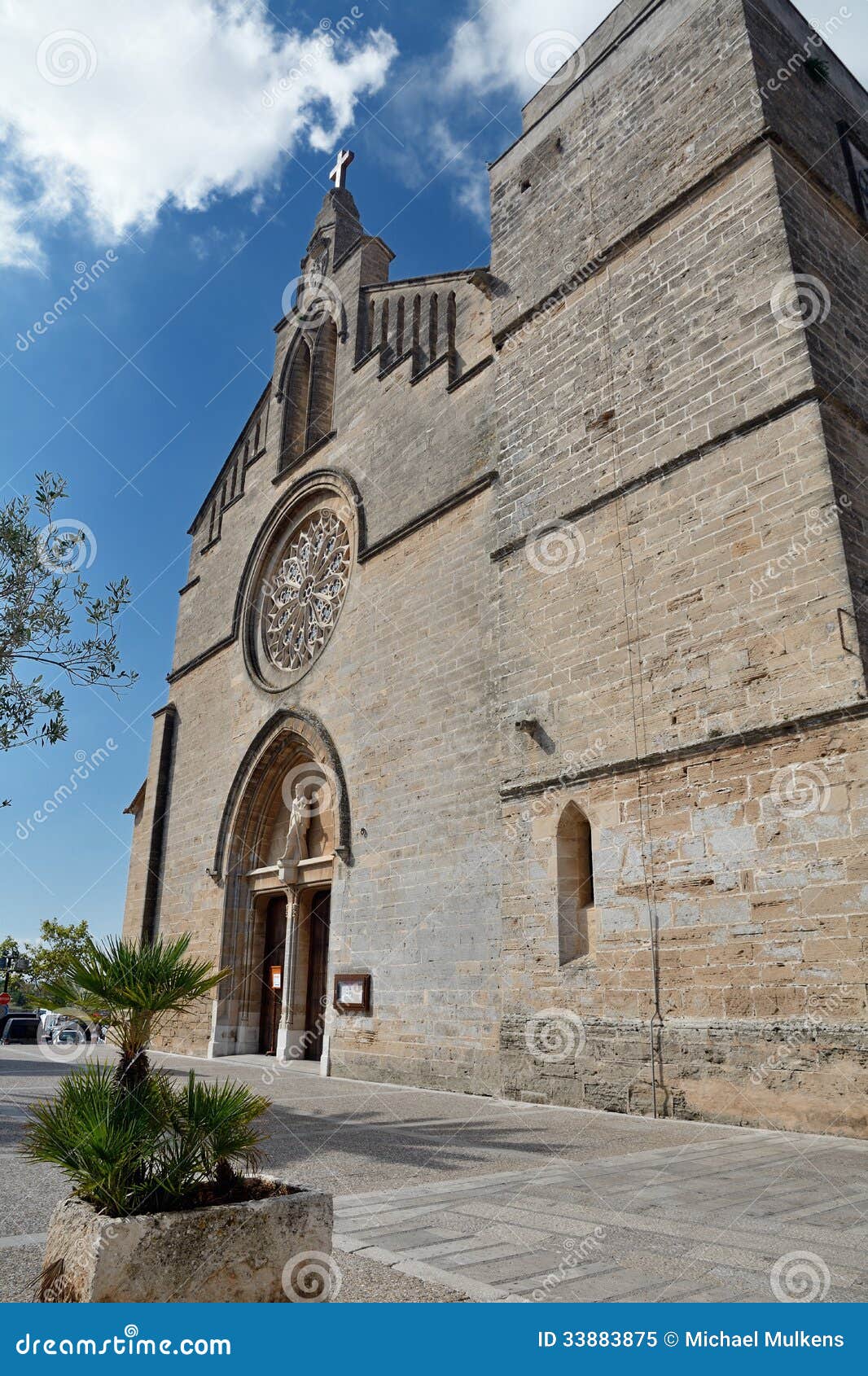 Sant Jaume Church in Alcudia Stock Image - Image of balearic, tourism ...
