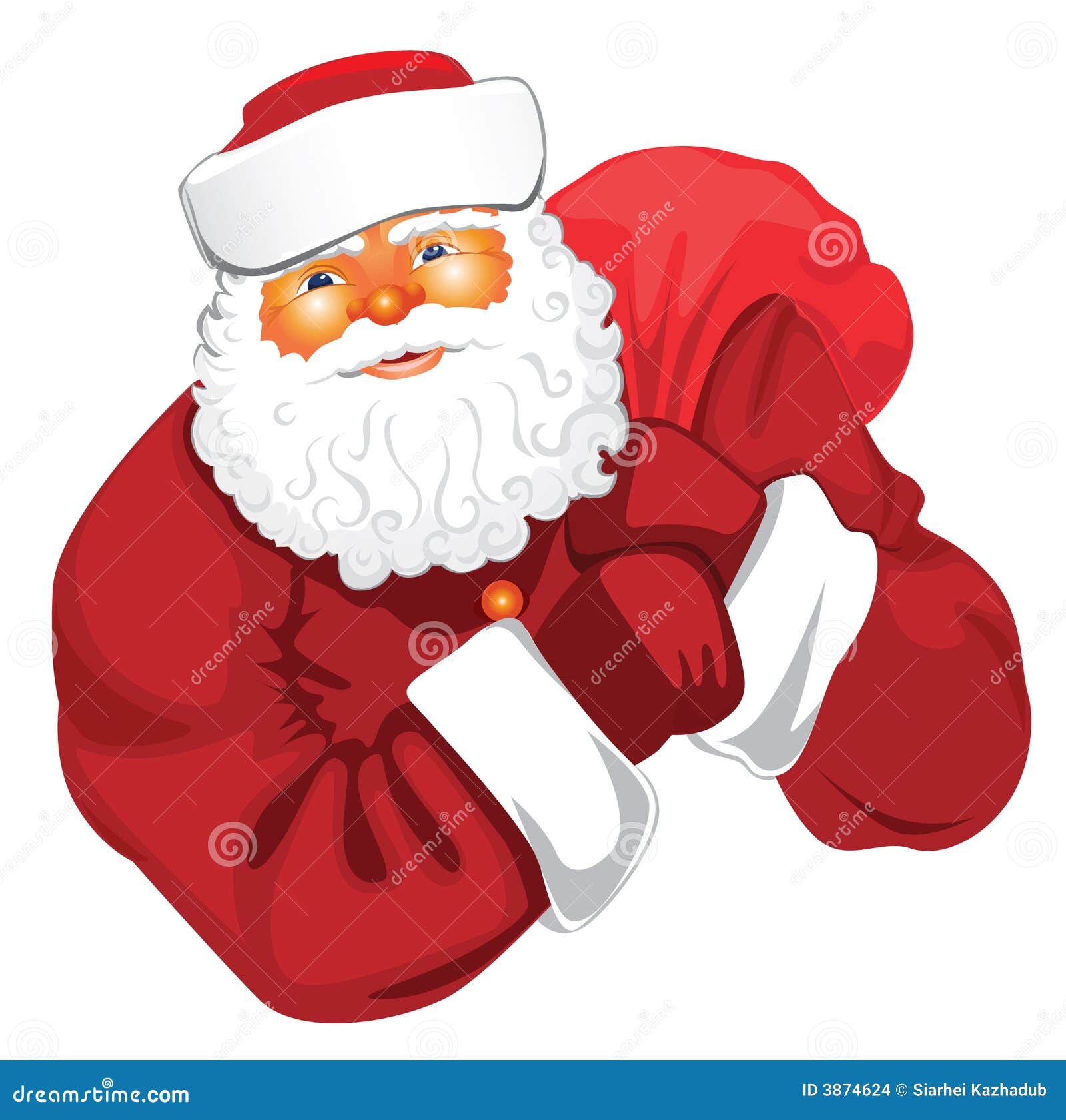 Santa stock vector. Illustration of christmas, magic, abstract - 3874624