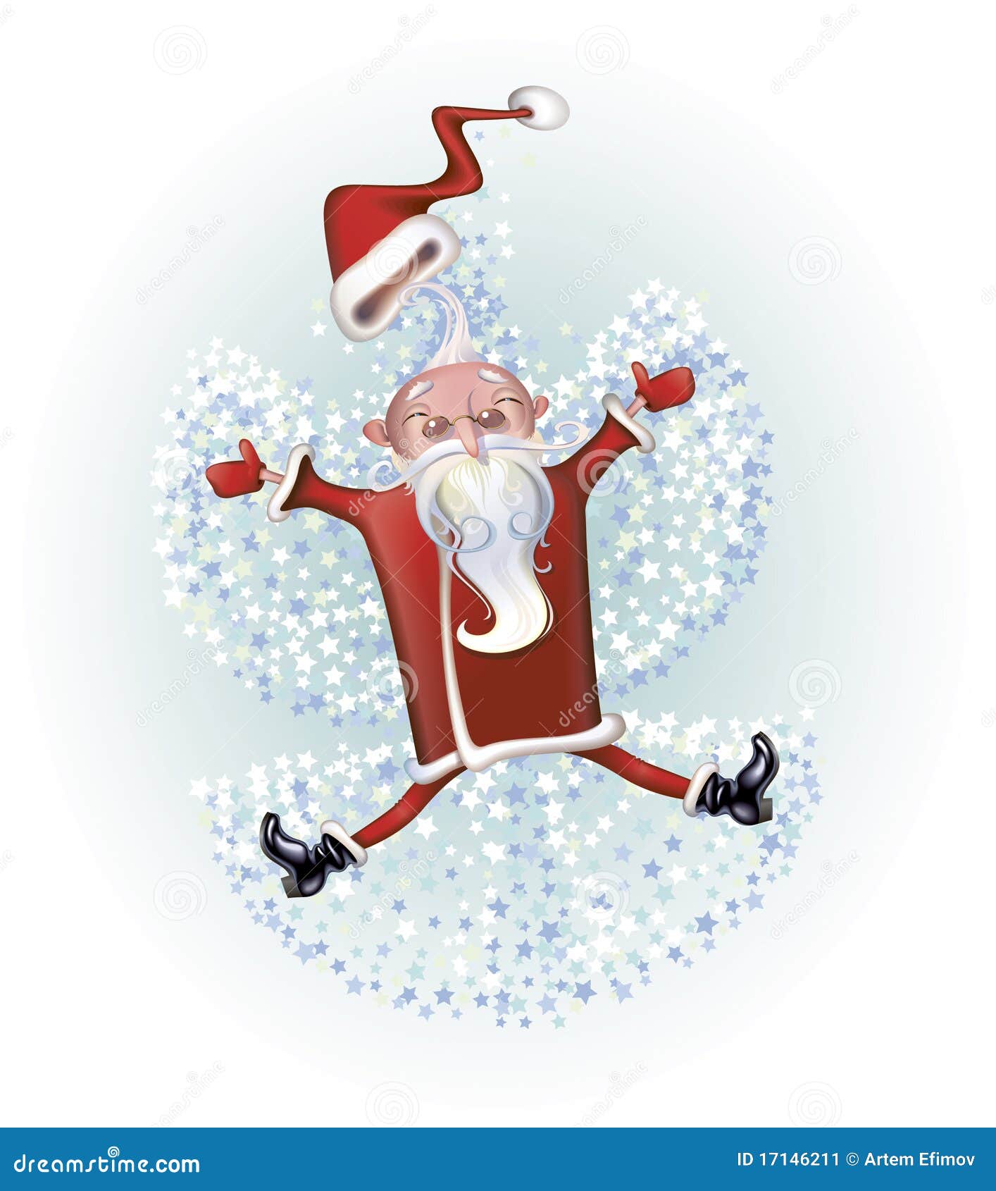 Santa the angel stock vector. Illustration of angel, person - 17146211