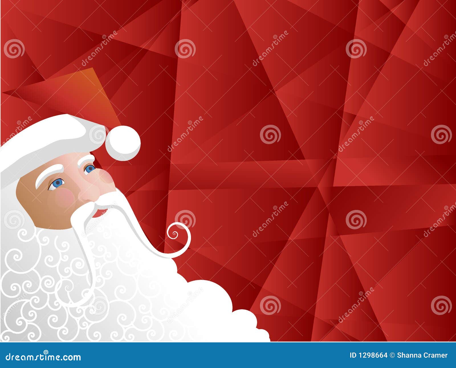 Santa angles stock vector. Illustration of jolly, season - 1298664