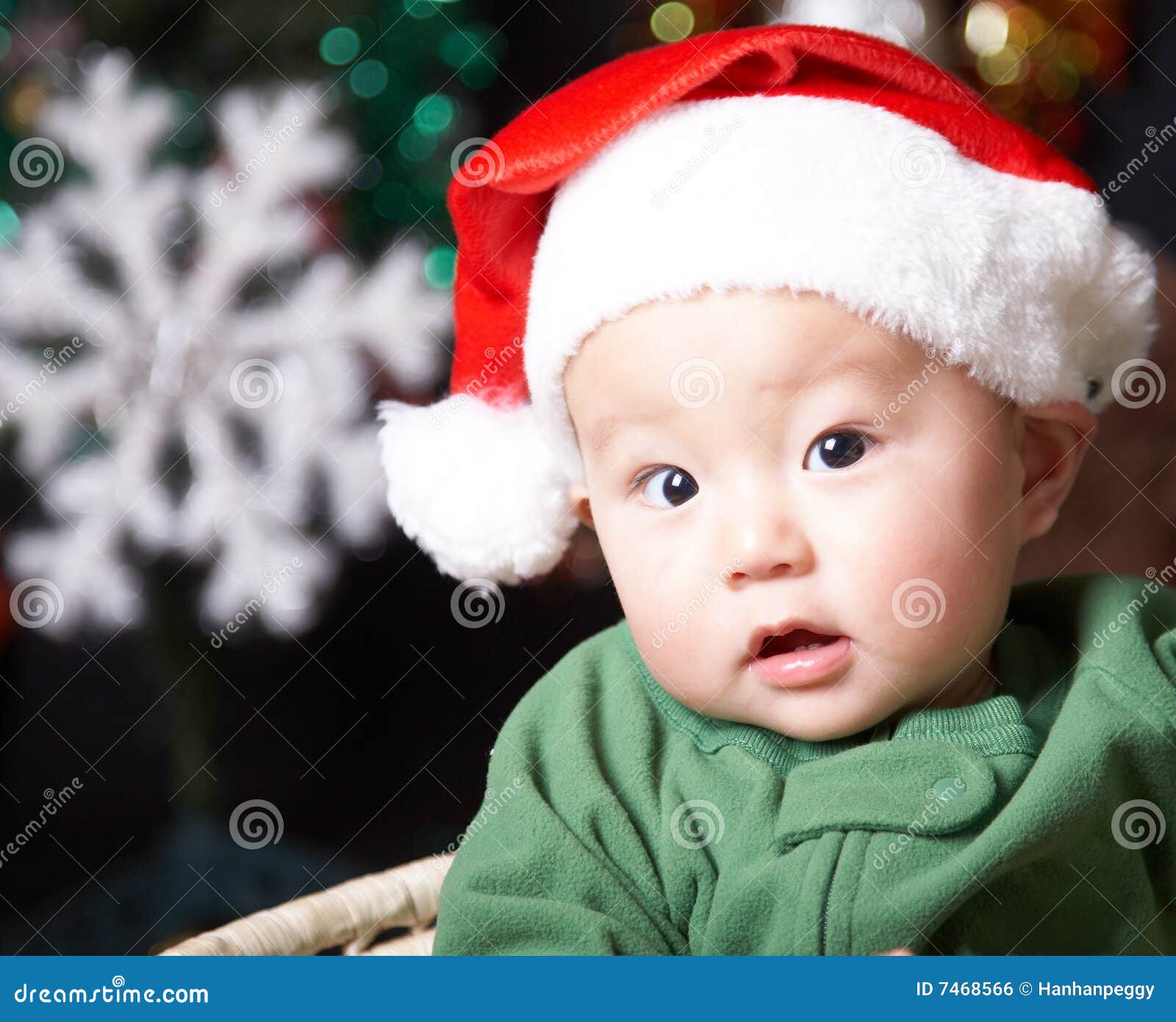 Santa baby stock photo. Image of holiday, facial, child - 7468566