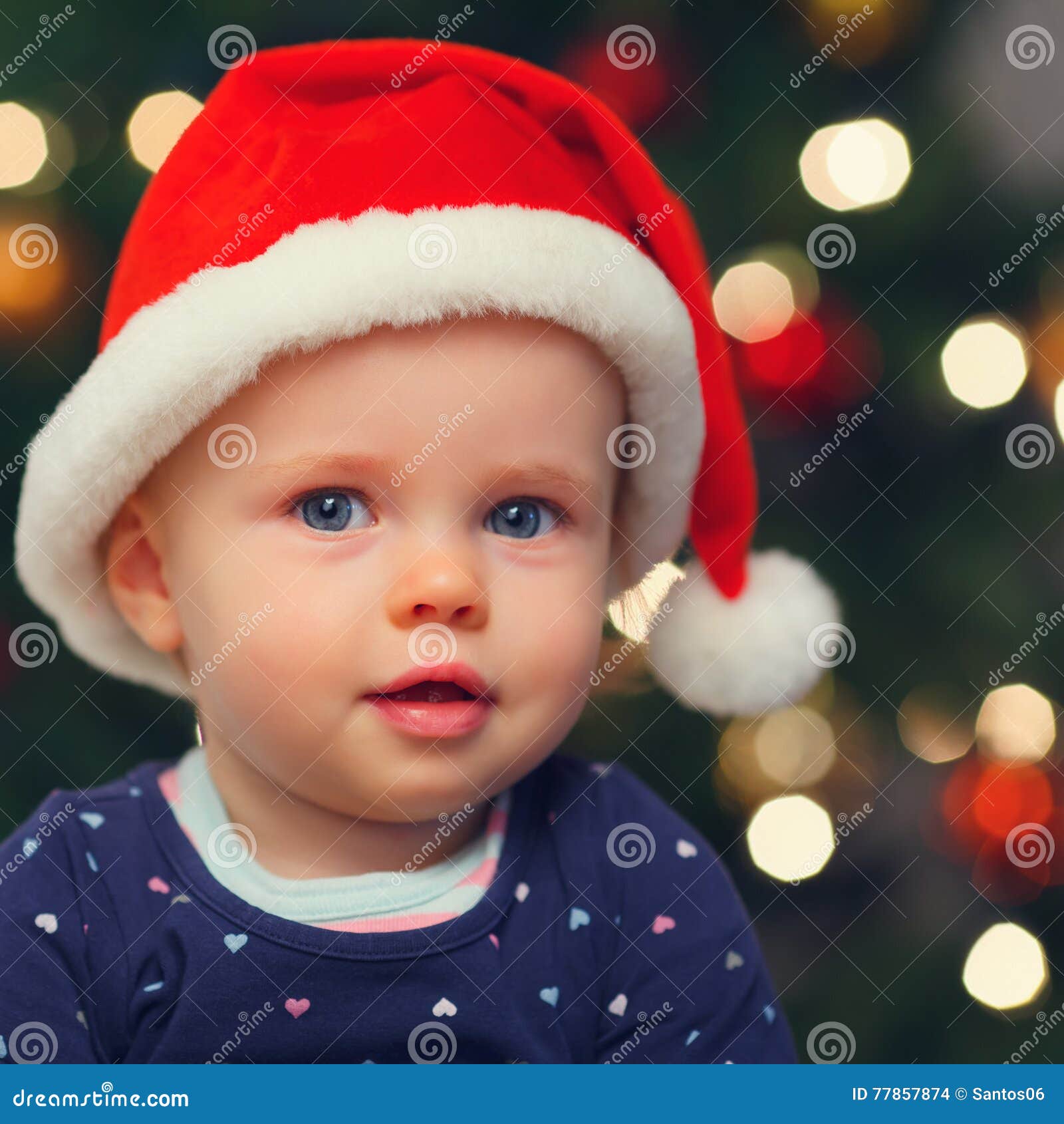 Santa Baby foto de archivo. Imagen de muchacha, presente - 77857874