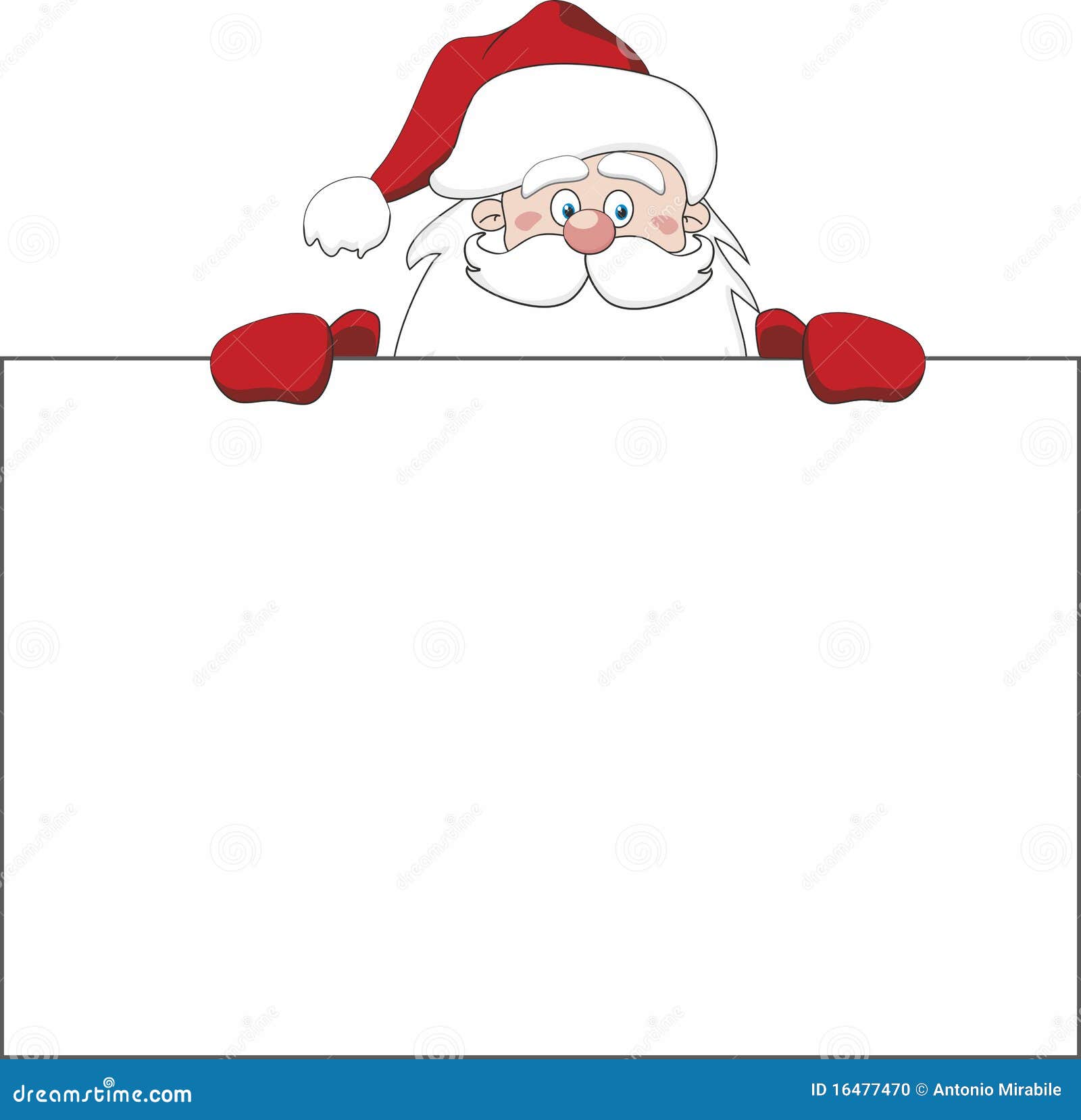 Santa banner stock vector. Illustration of smiley, santa - 16477470