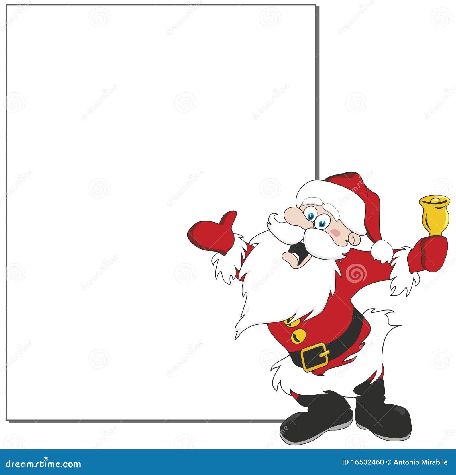 Santa banner stock vector. Illustration of sign, santa - 16532460