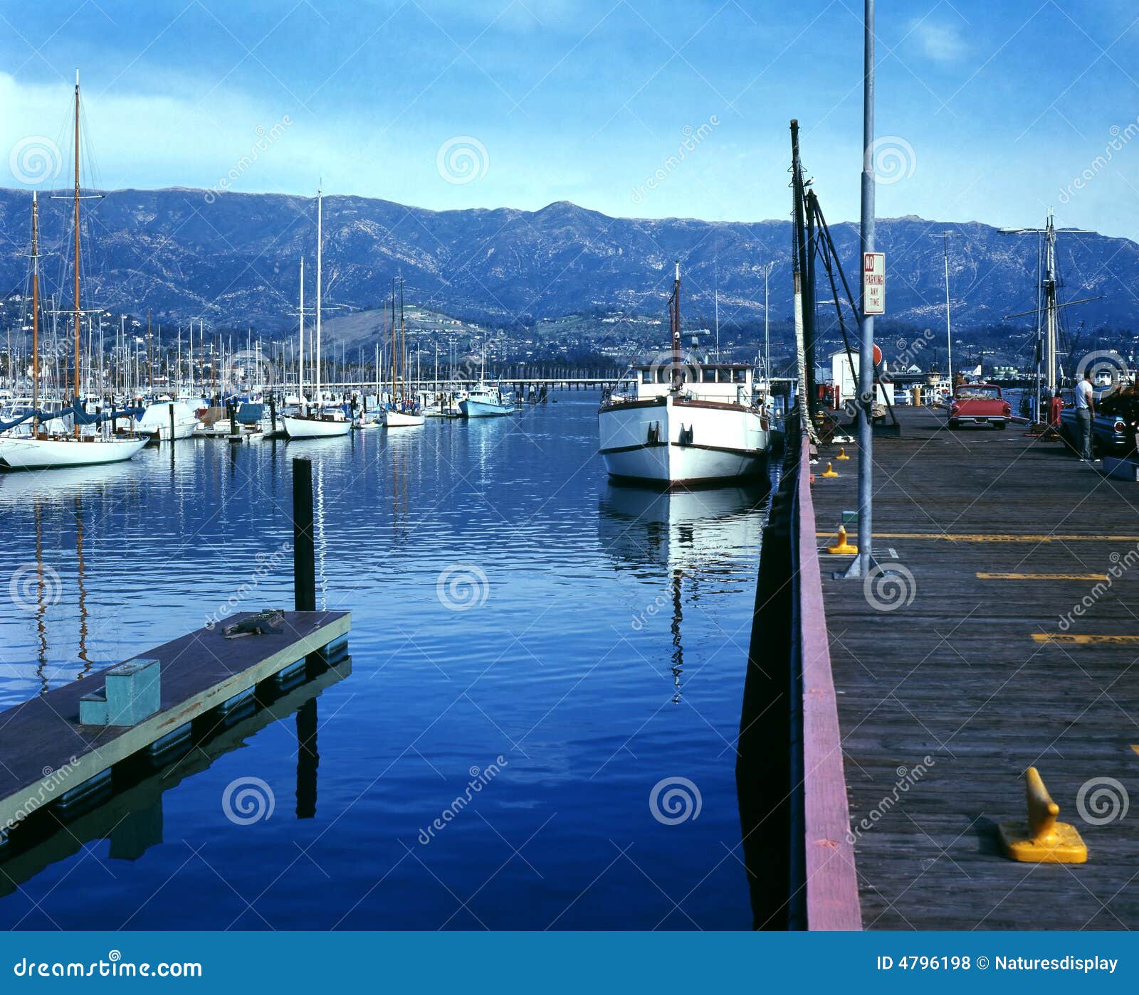 Santa Barbara Harbor stock photo. Image of craft, boats - 4796198